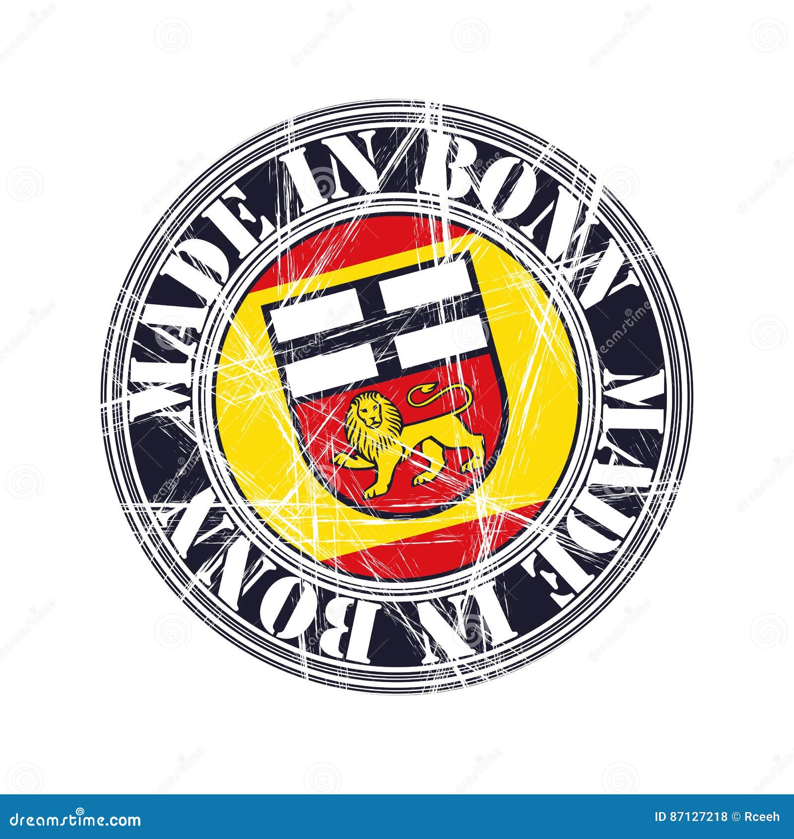 Bonn rubber stamp stock vector. Illustration of design - 87127218
