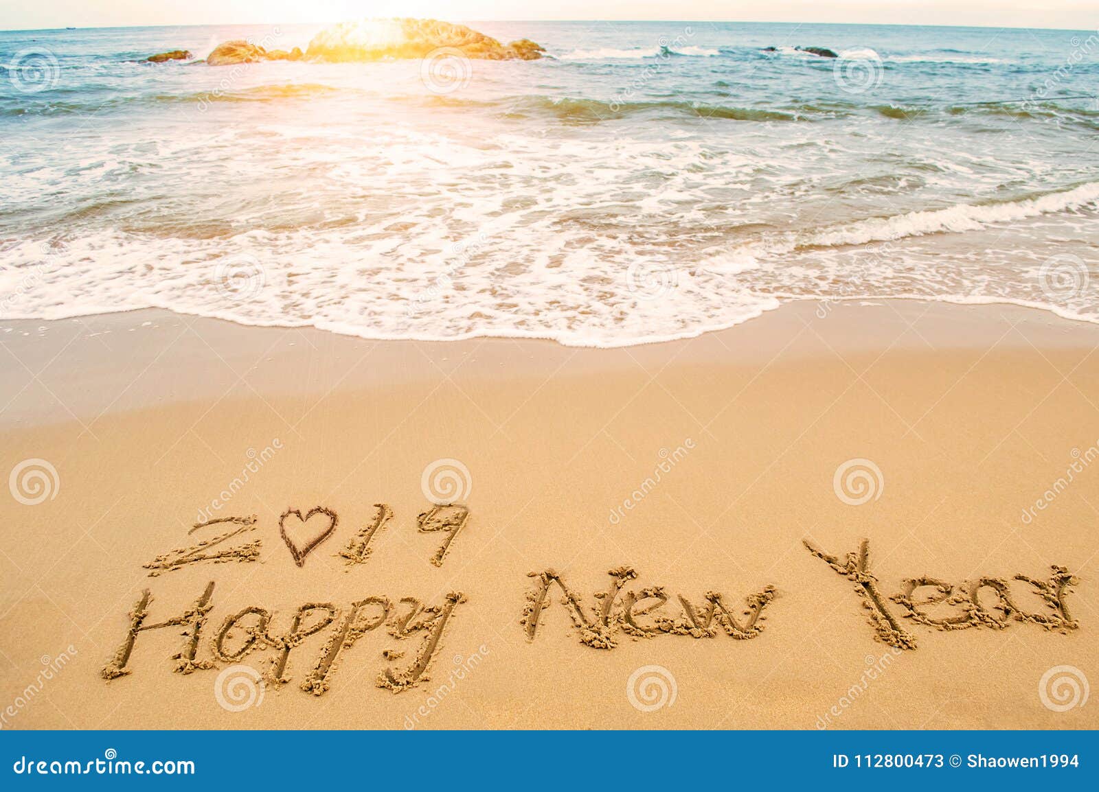 Bonne année 2019 image stock. Image du créateur, onde - 112800473
