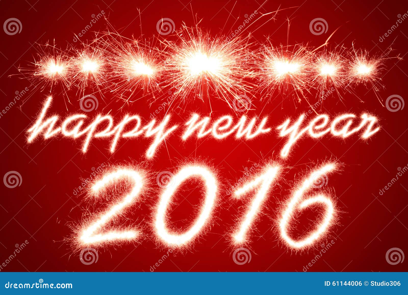 Bonne année 2016 photo stock. Image du lumineux, festival - 61144006