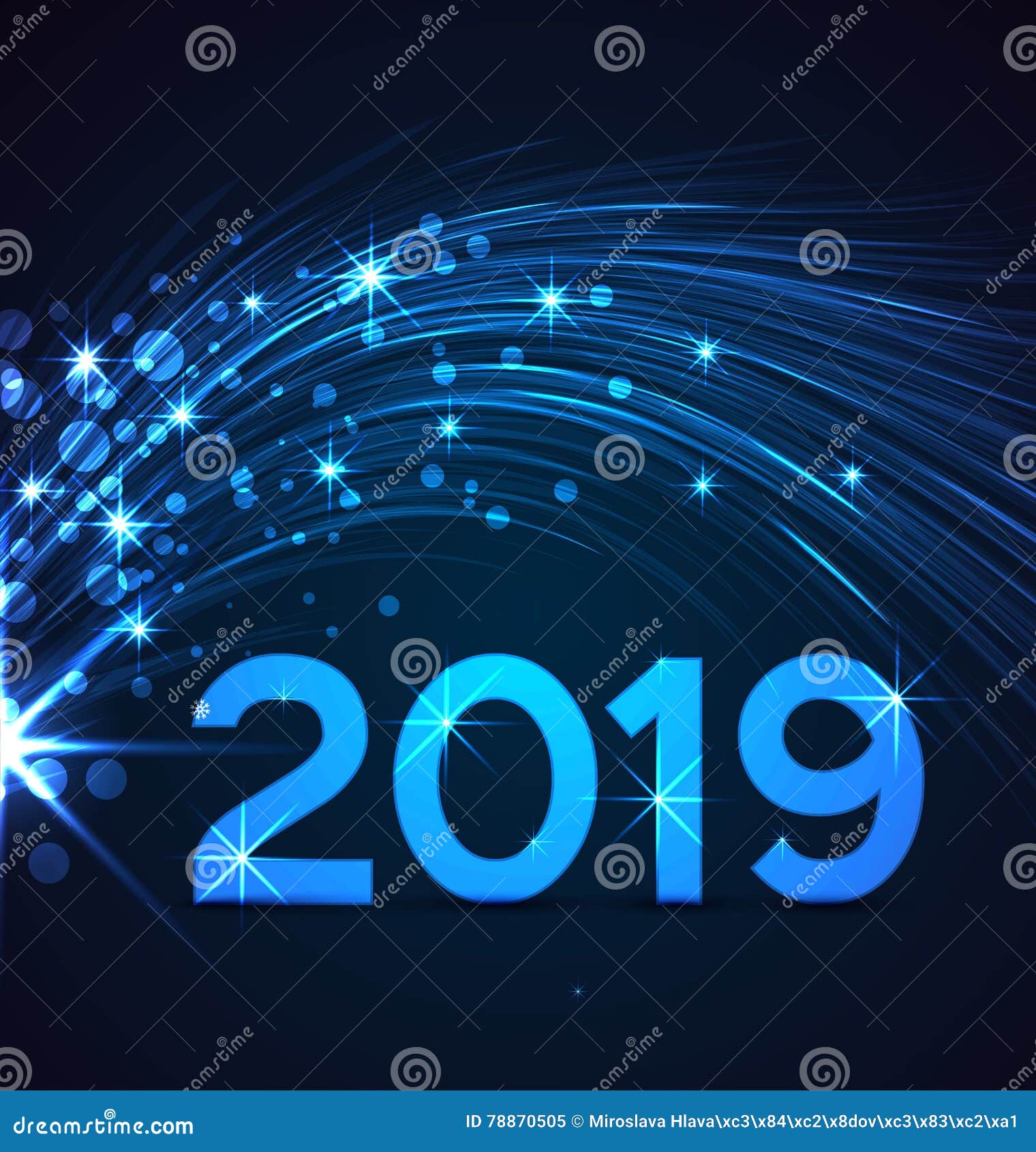 Bonne année 2019 illustration de vecteur. Illustration du salutation ...