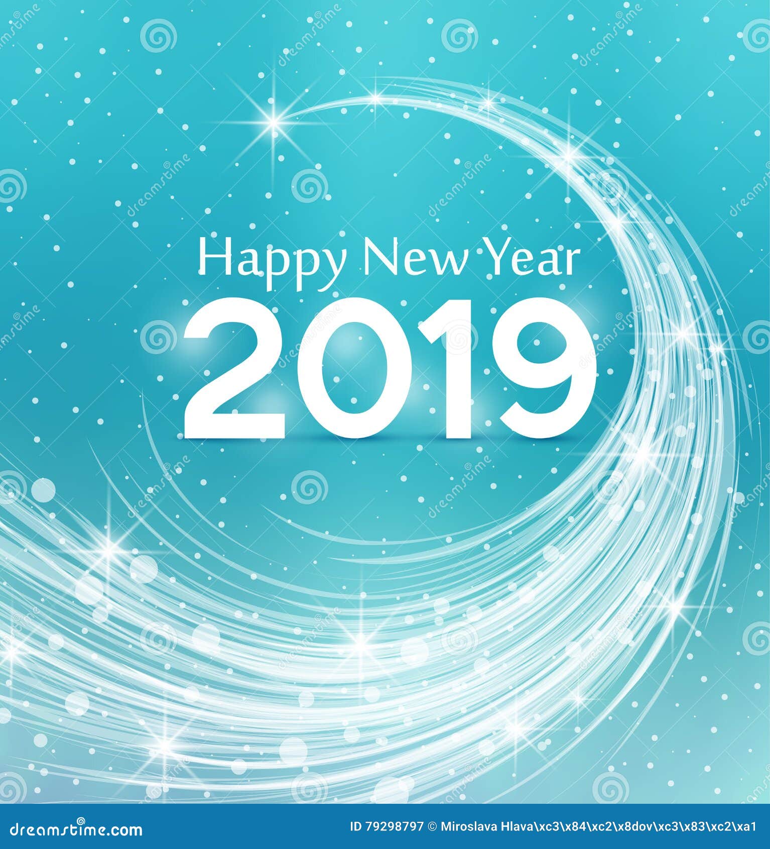 Bonne année 2019 illustration de vecteur. Illustration of heureux ...