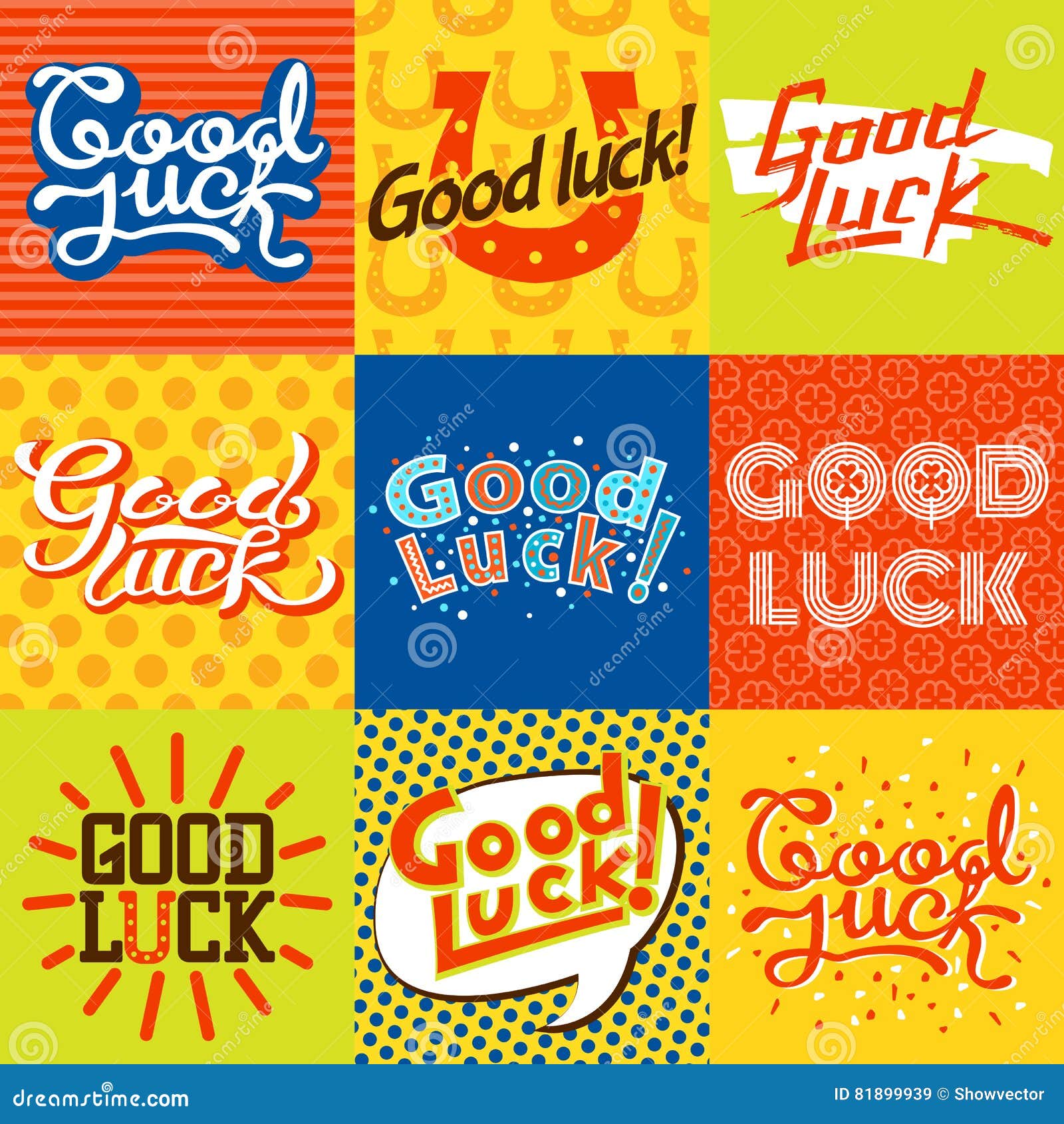 Bonne chance Carte d'adieu illustration de vecteur. Illustration du ...