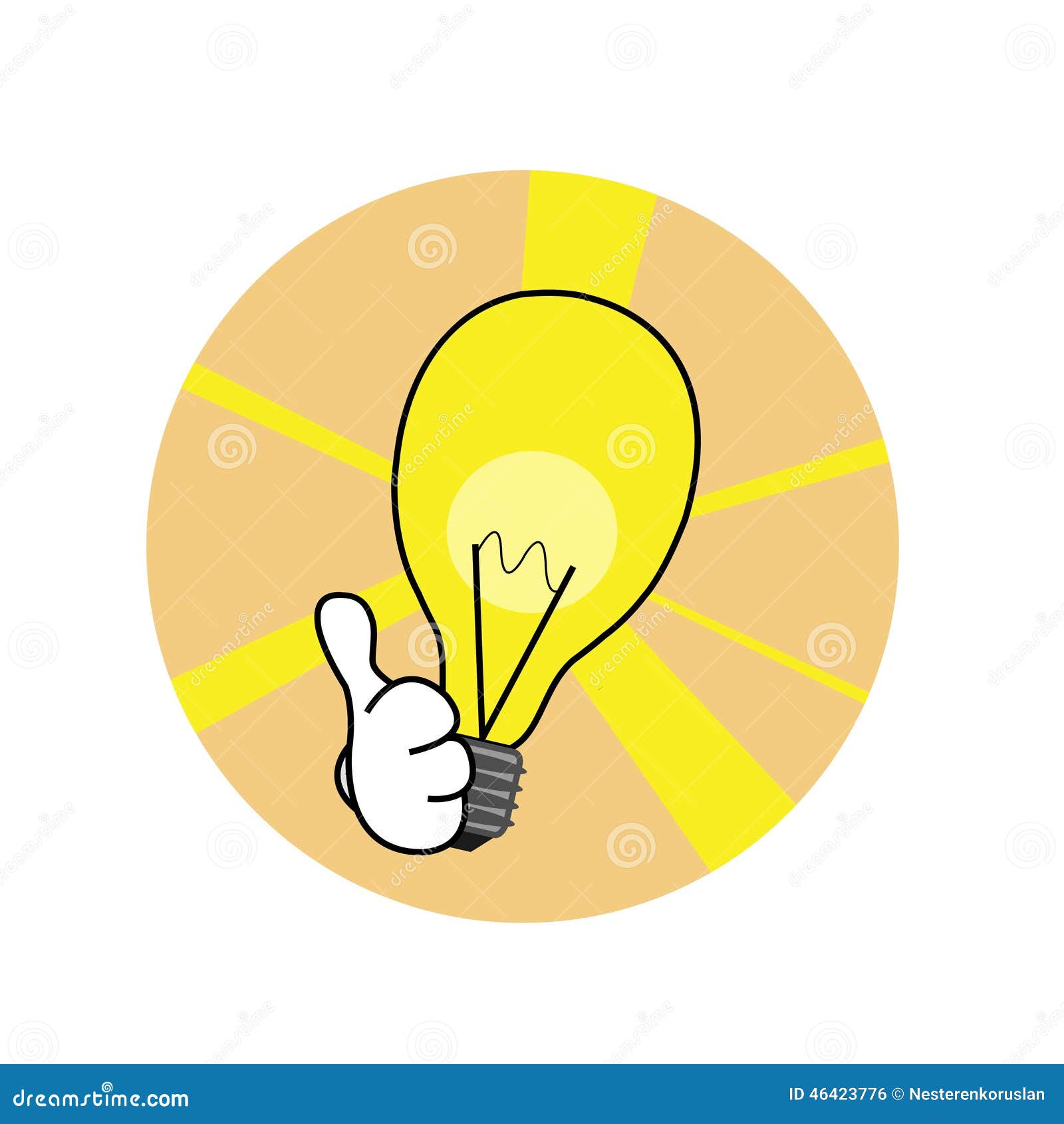 Bonne Icône De Lampe D'idée Illustration Stock - Illustration du ...