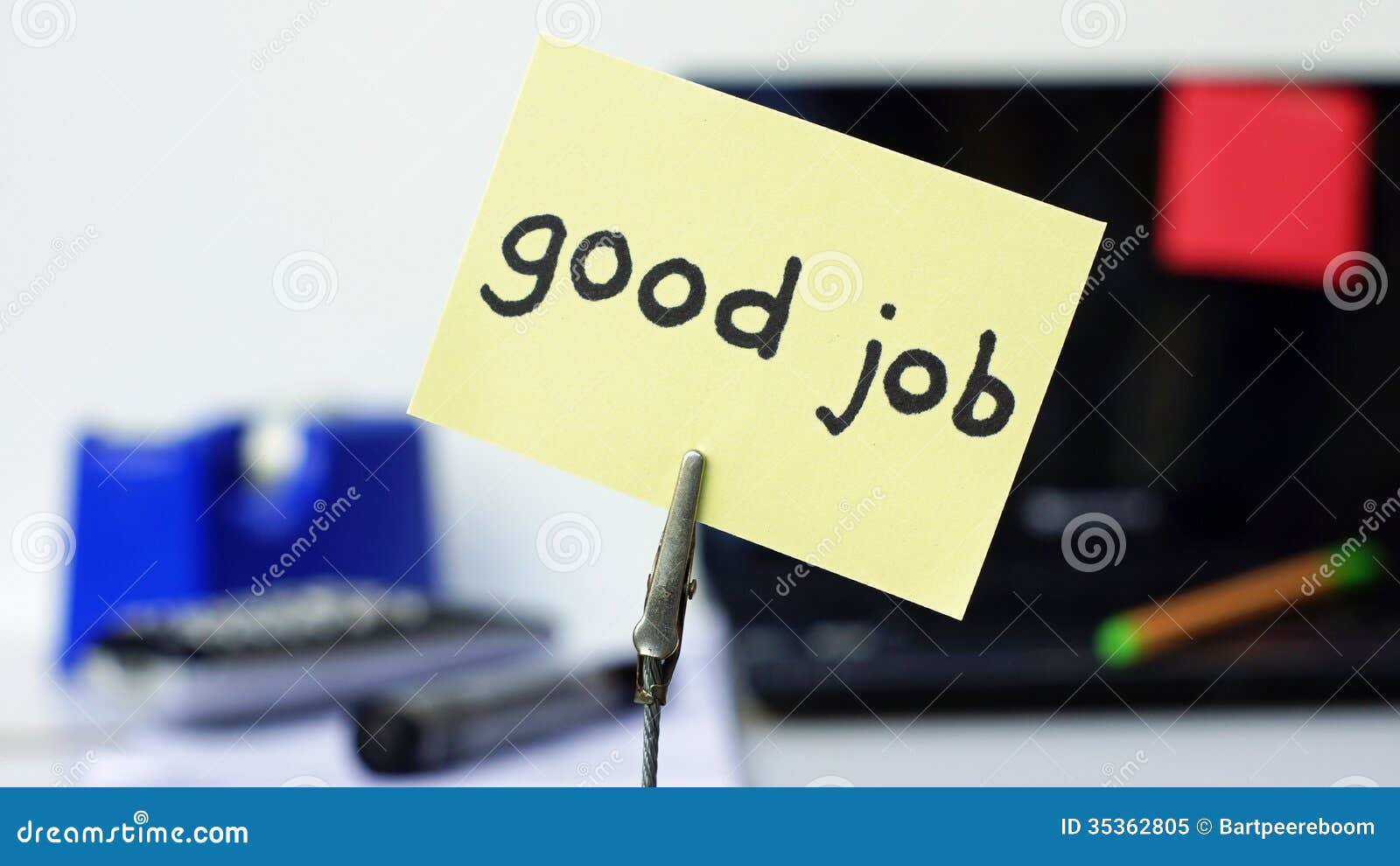 Bonne note du travail image stock. Image du éloge, remarque - 35362805