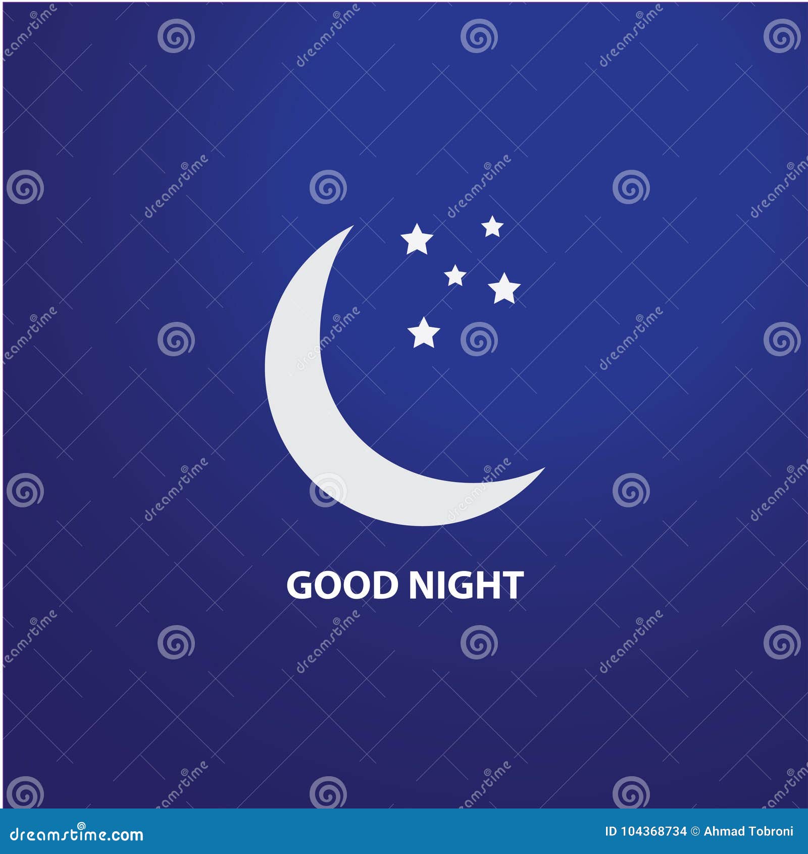Bonne Nuit Logo Vector Template Design Illustration de Vecteur ...