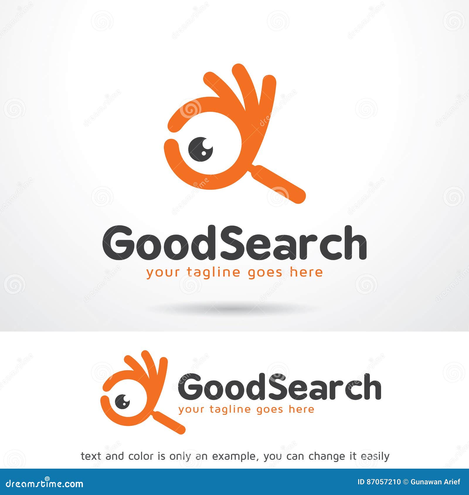 Bonne Recherche Logo Template Design Vector Illustration de Vecteur ...