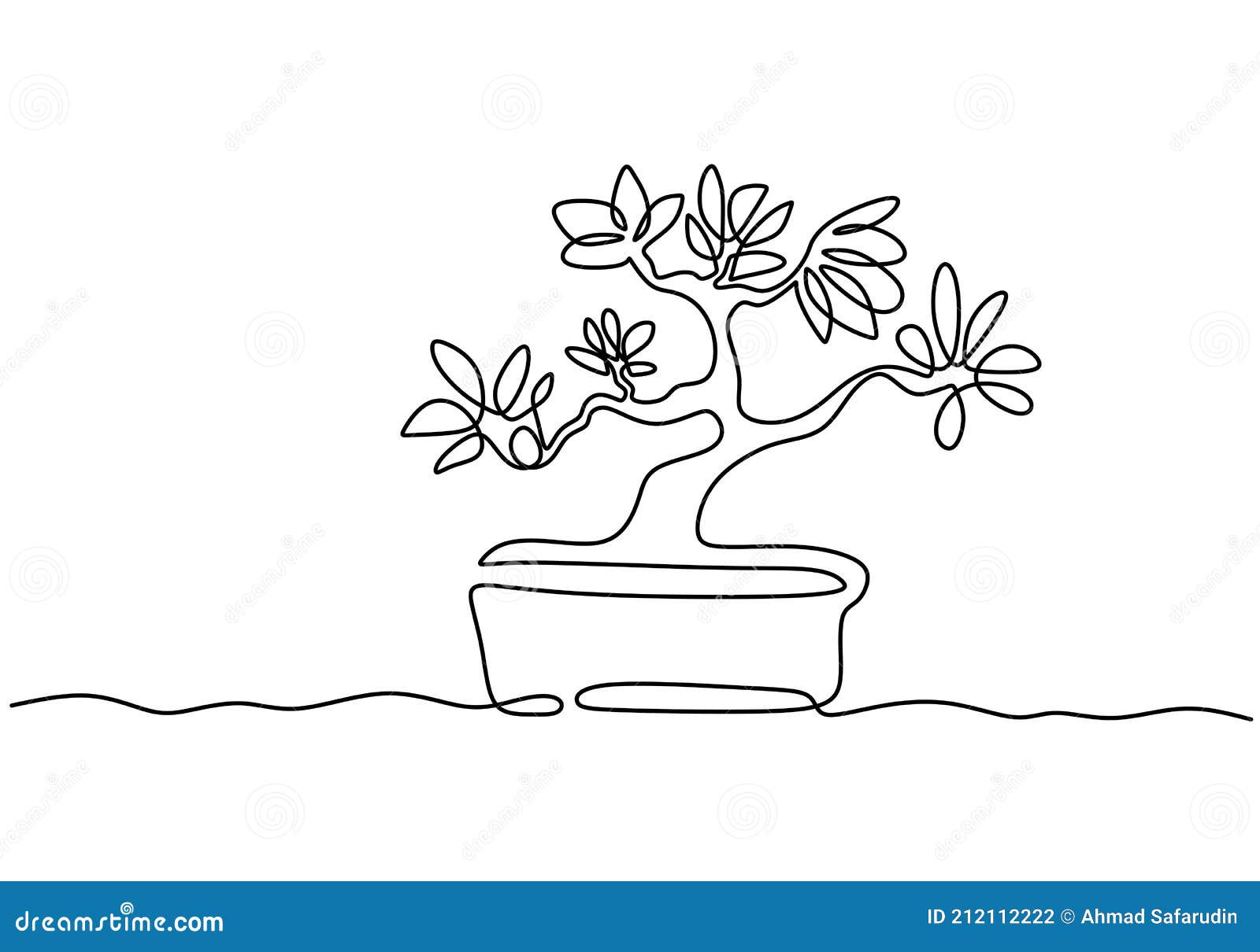 Bonsai Tree Drawing Simple