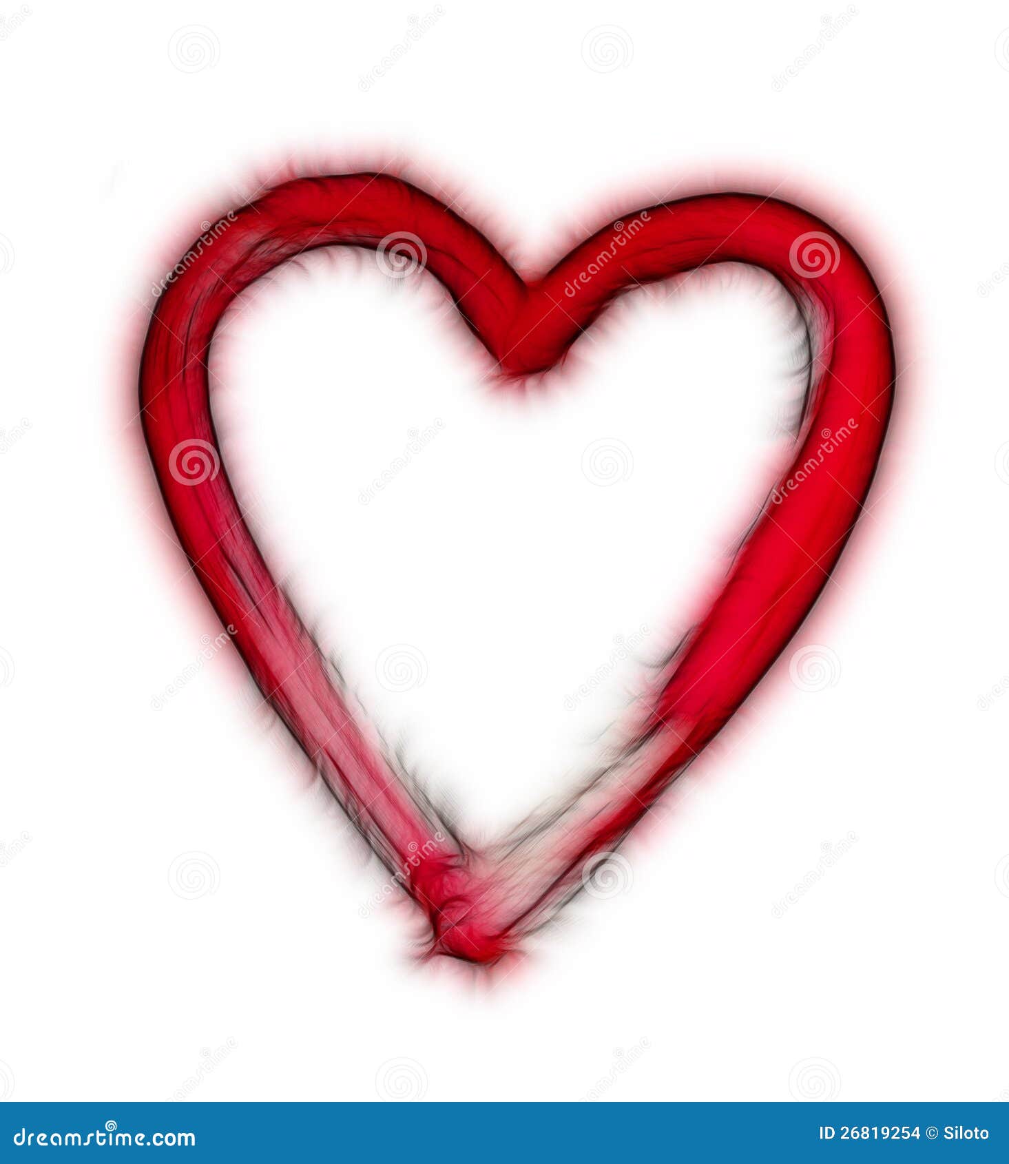 Bont Hart - Symbool Van Liefde Stock Illustratie - Illustration of ...