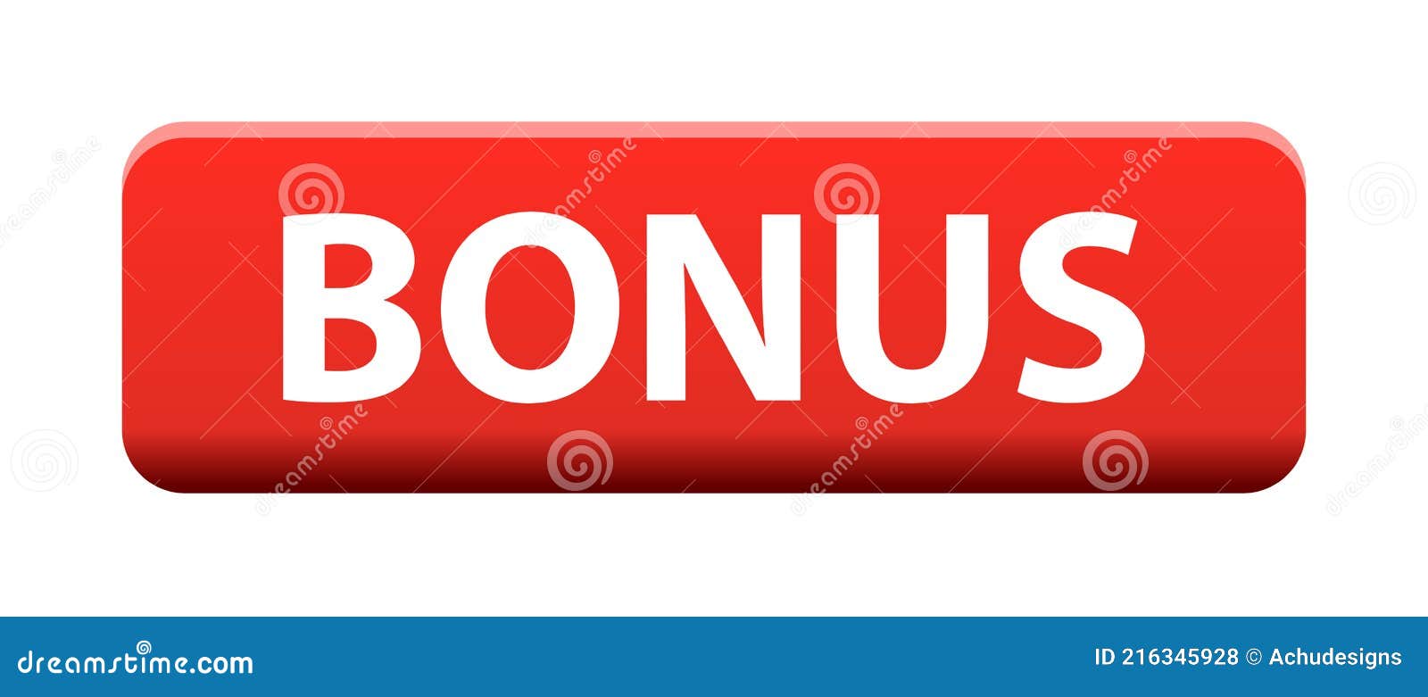Bonus button stock vector. Illustration of button, freebie - 216345928