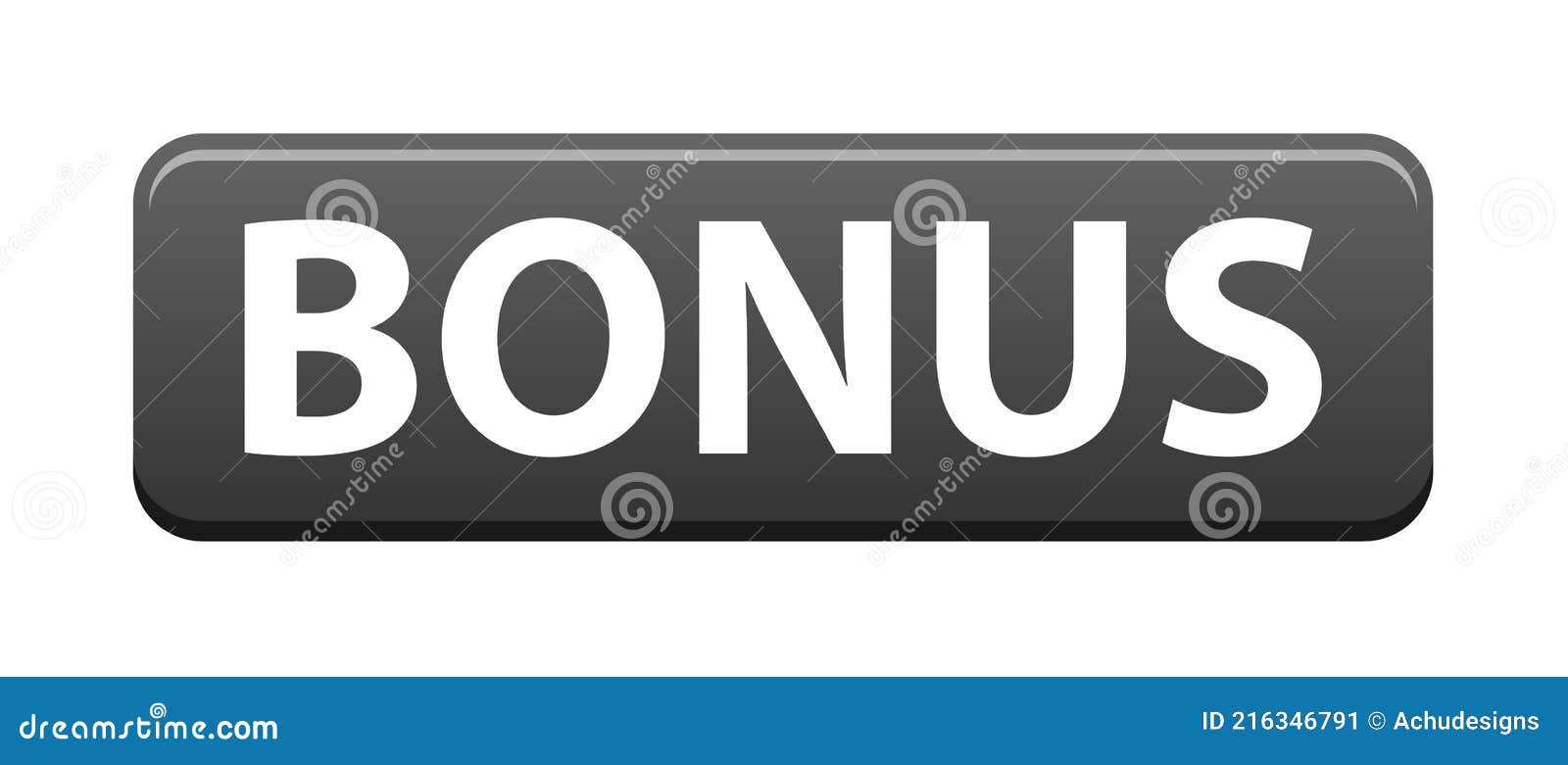 Bonus button stock vector. Illustration of cash, cost - 216346791