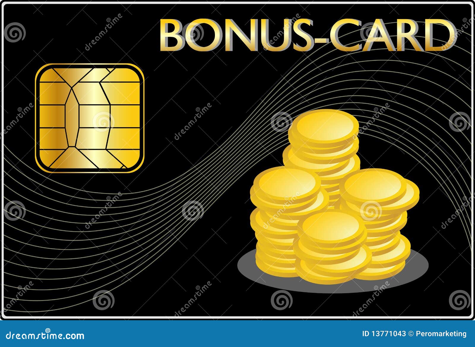 Bonus Card stock illustration. Illustration of technology - 13771043