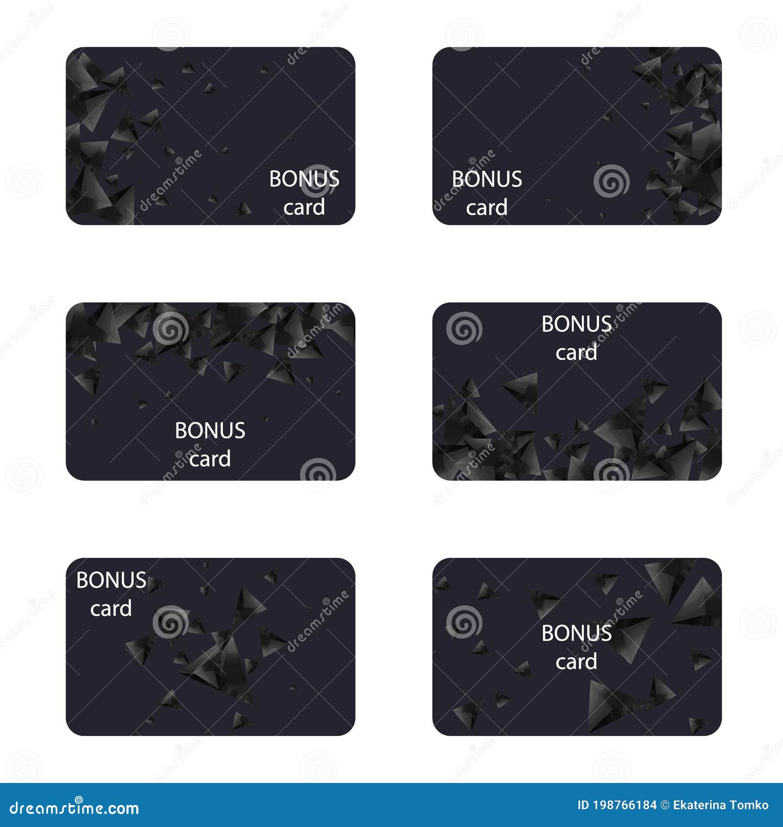 Bonus Card with Geometric Design. Abstract Vector Background Stock ...