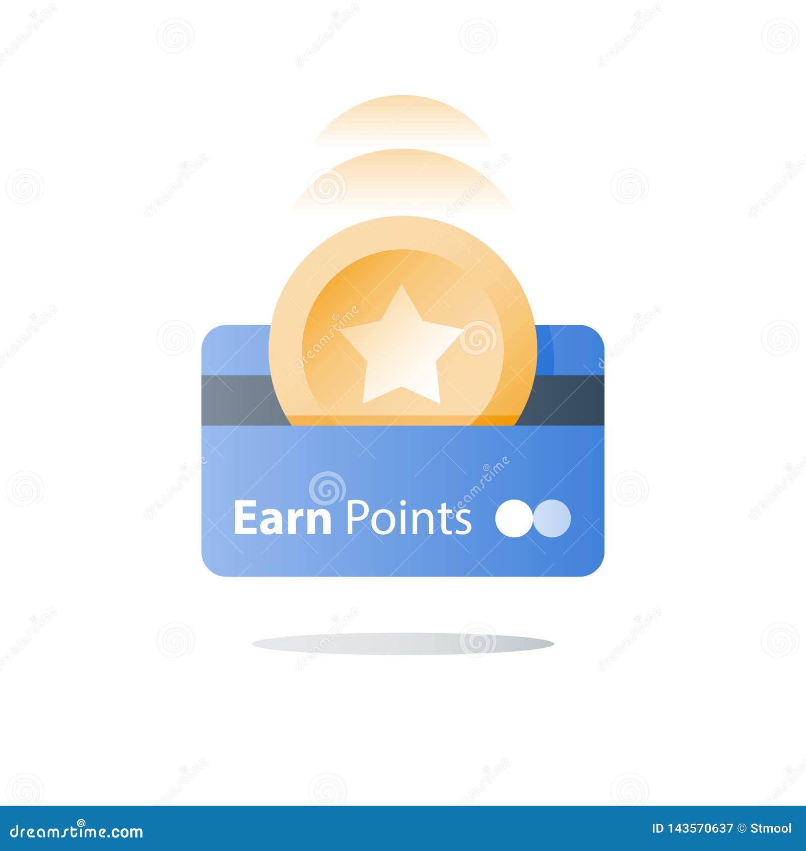 Loyalty Program, Earn Reward, Bonus Card, Perks Concept, Vector Flat ...