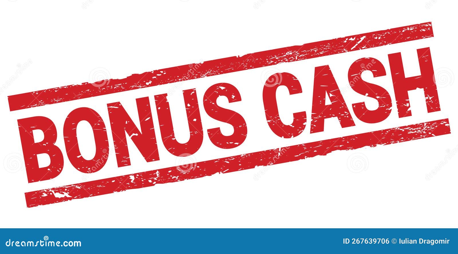 BONUS CASH Text on Red Rectangle Stamp Sign Stock Illustration ...