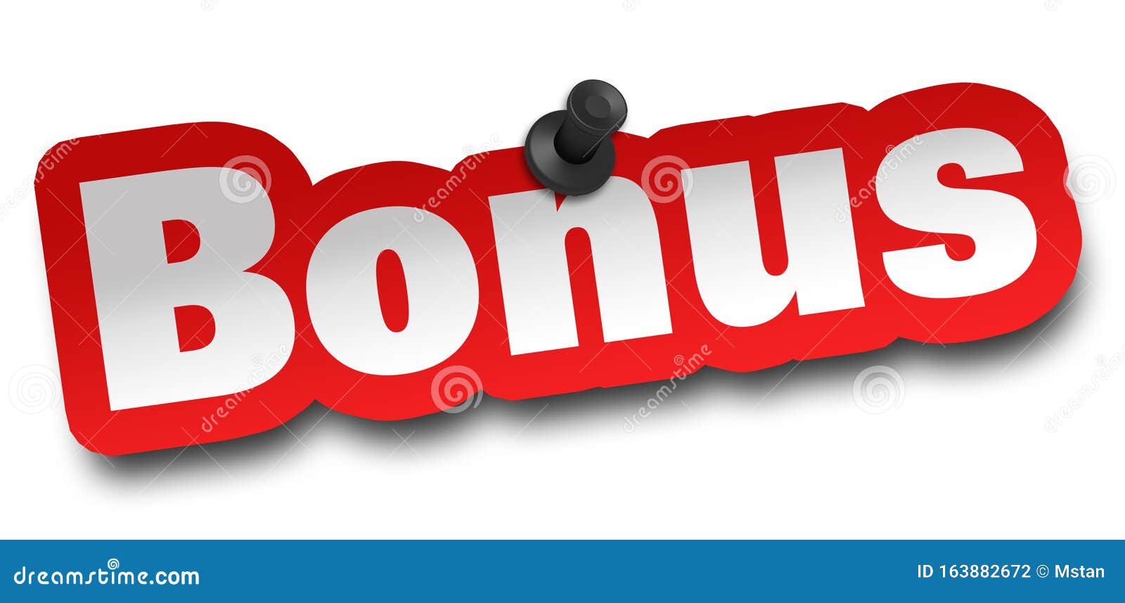 Bonus Concept 3d Illustration Isolated Stock Illustration ...