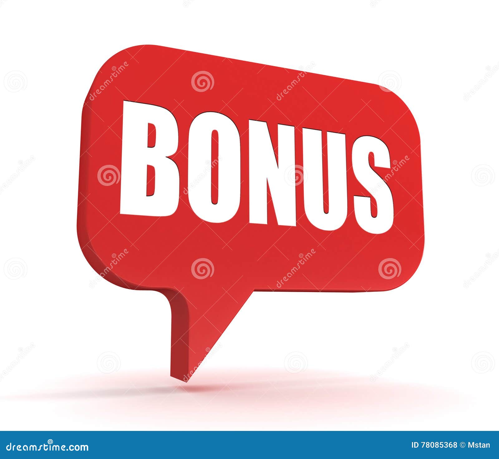 Bonus Concept 3d Illustration Stock Illustration - Illustration of ...