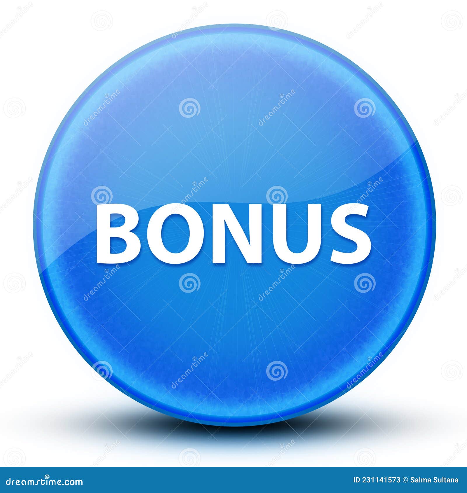 Bonus Eyeball Glossy Elegant Blue Round Button Abstract Stock ...