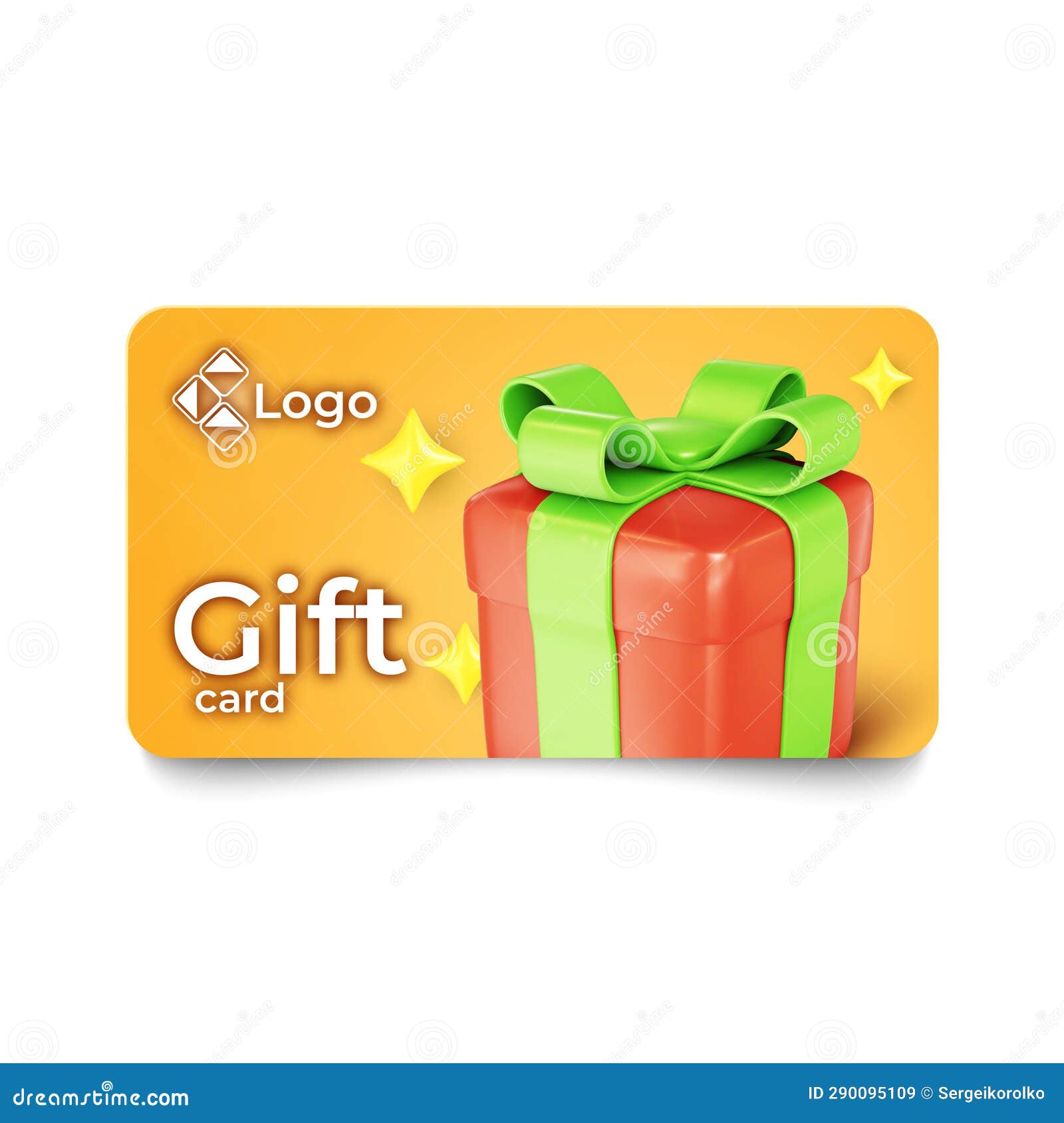 Bonus or Gift Card, Reward Card Design Template. Customer Loyalty ...
