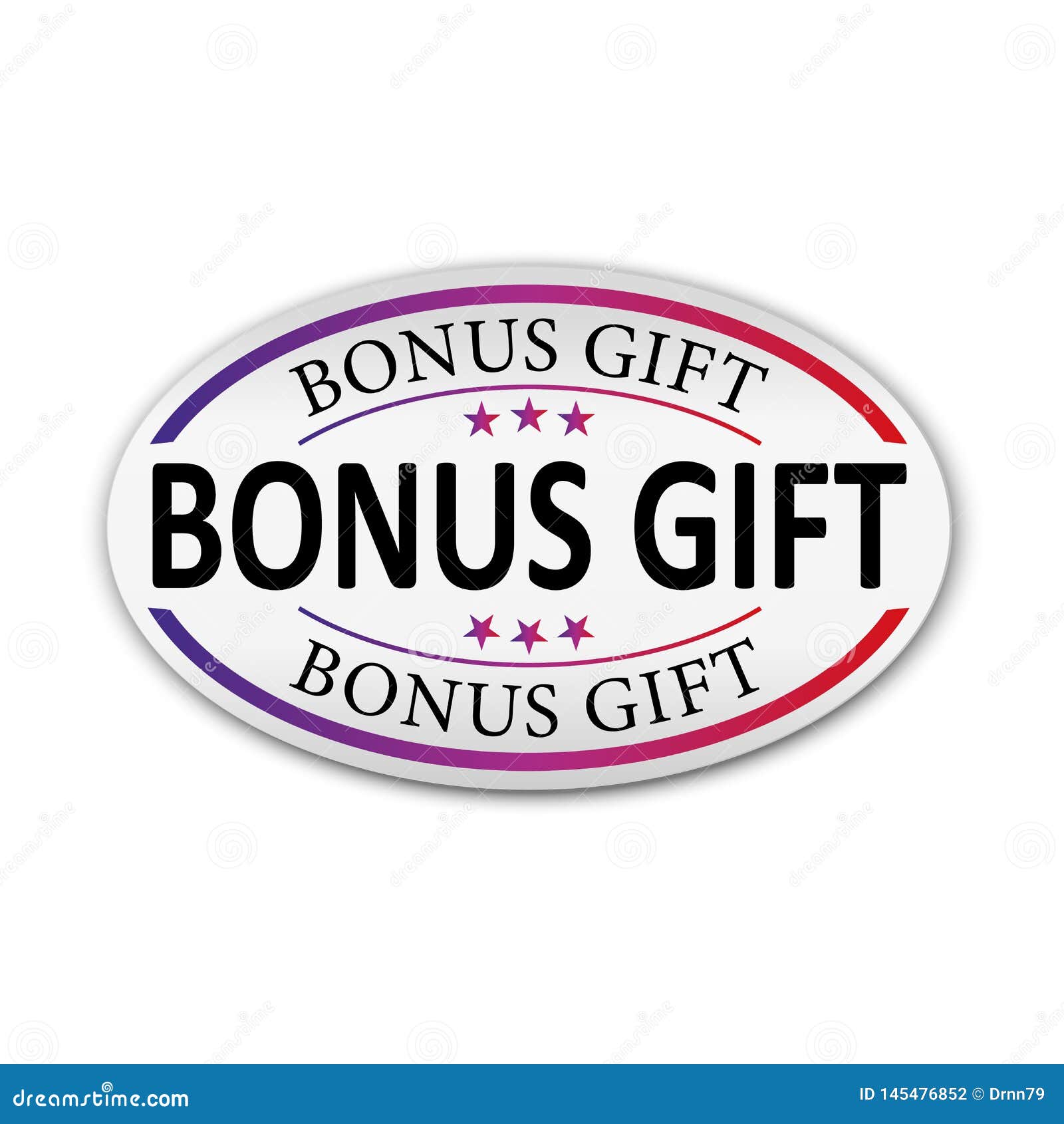 Bonus Gift Web Vector Illustration Label Icon Stock Vector ...