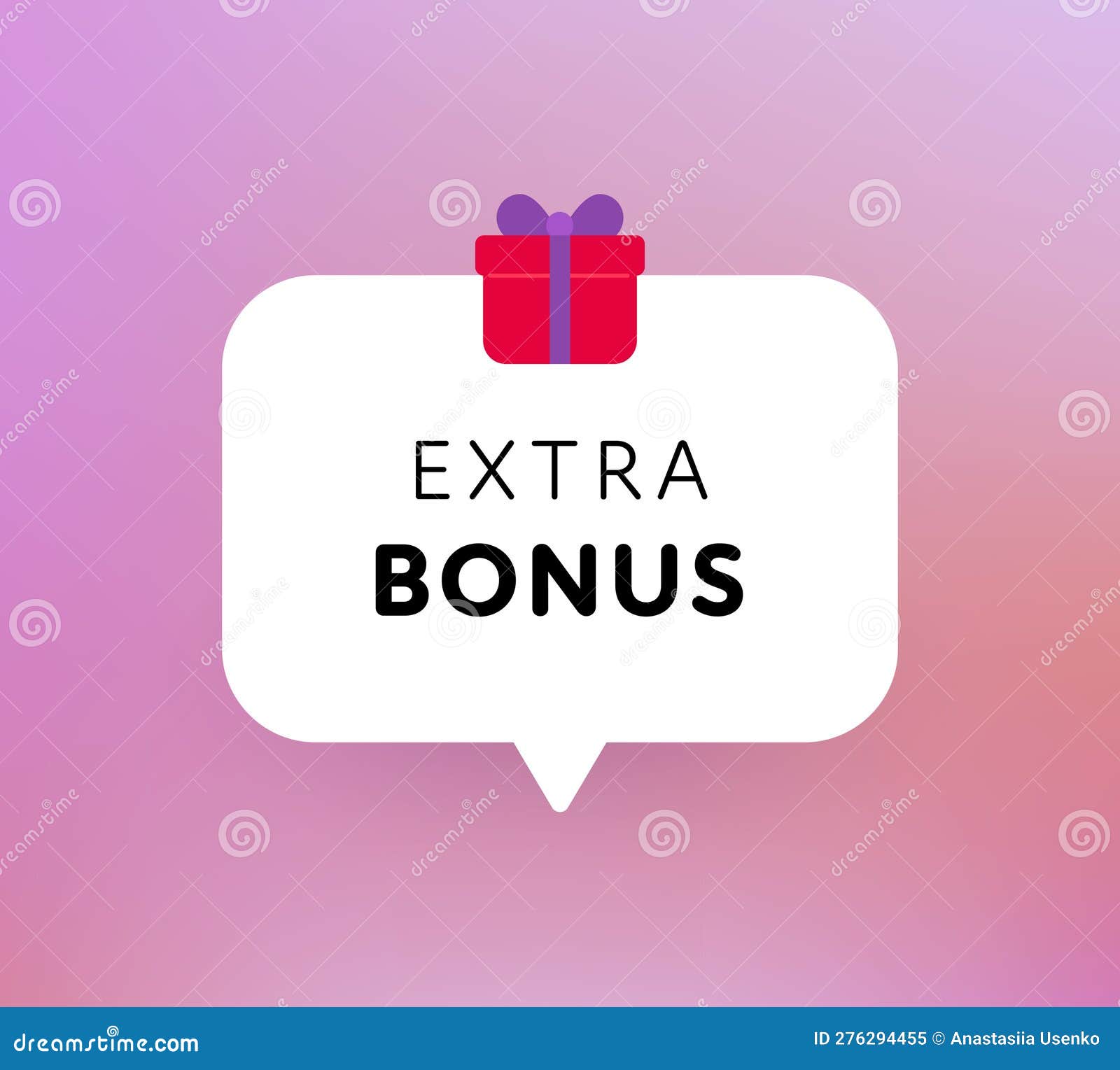 Bonus Message Sign. Vector Modern Color Illustration Stock Vector ...