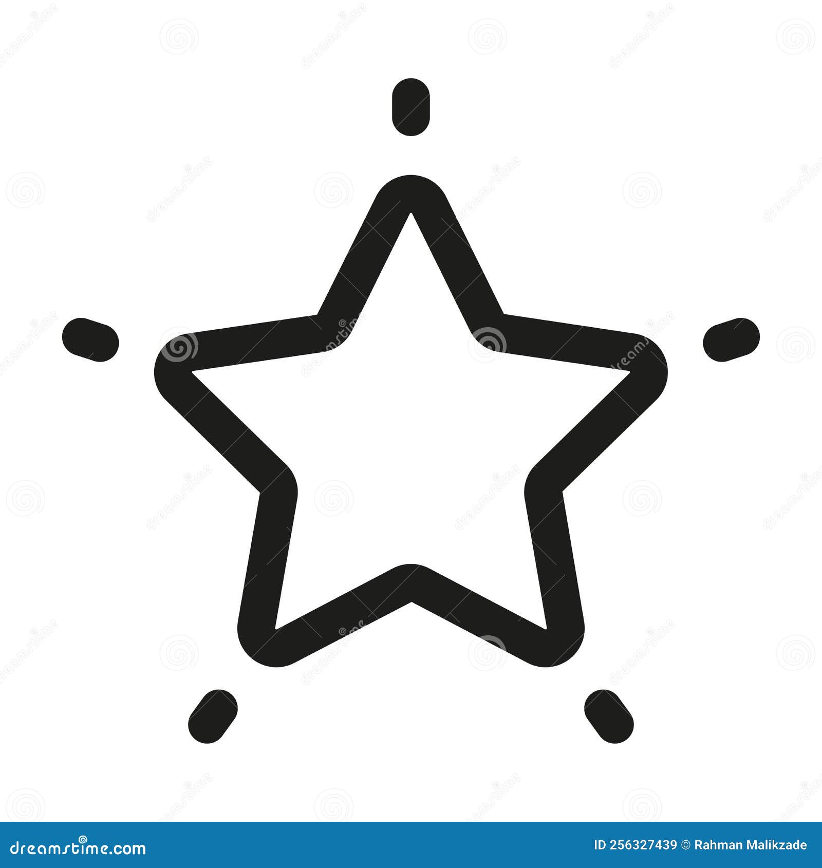 Bonus Points, Discount Icon. Loyalty Star Line, Vector Illustration ...