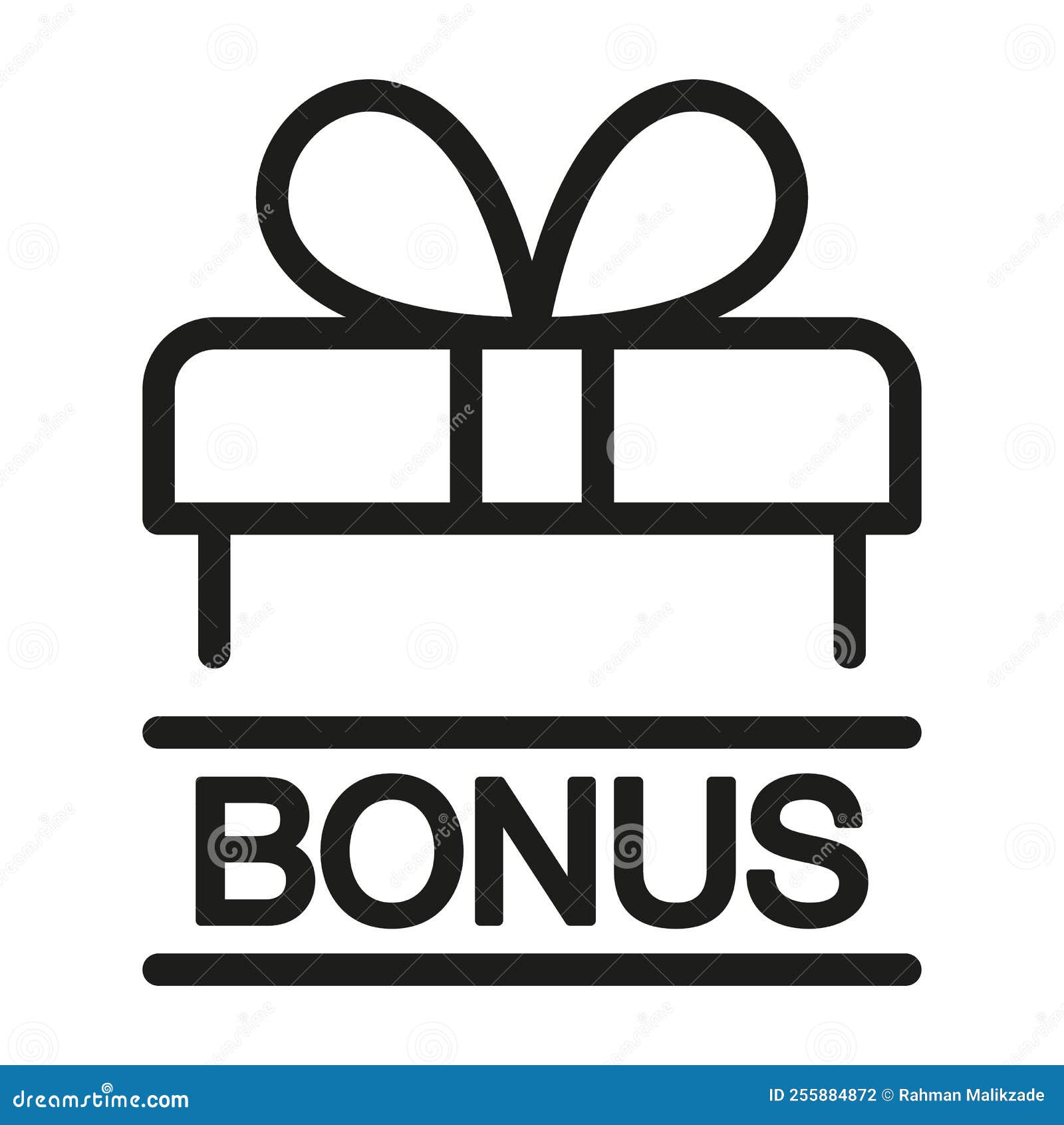 Bonus Points, Label Icon. Gift Line, Vector Illustration Stock Vector ...