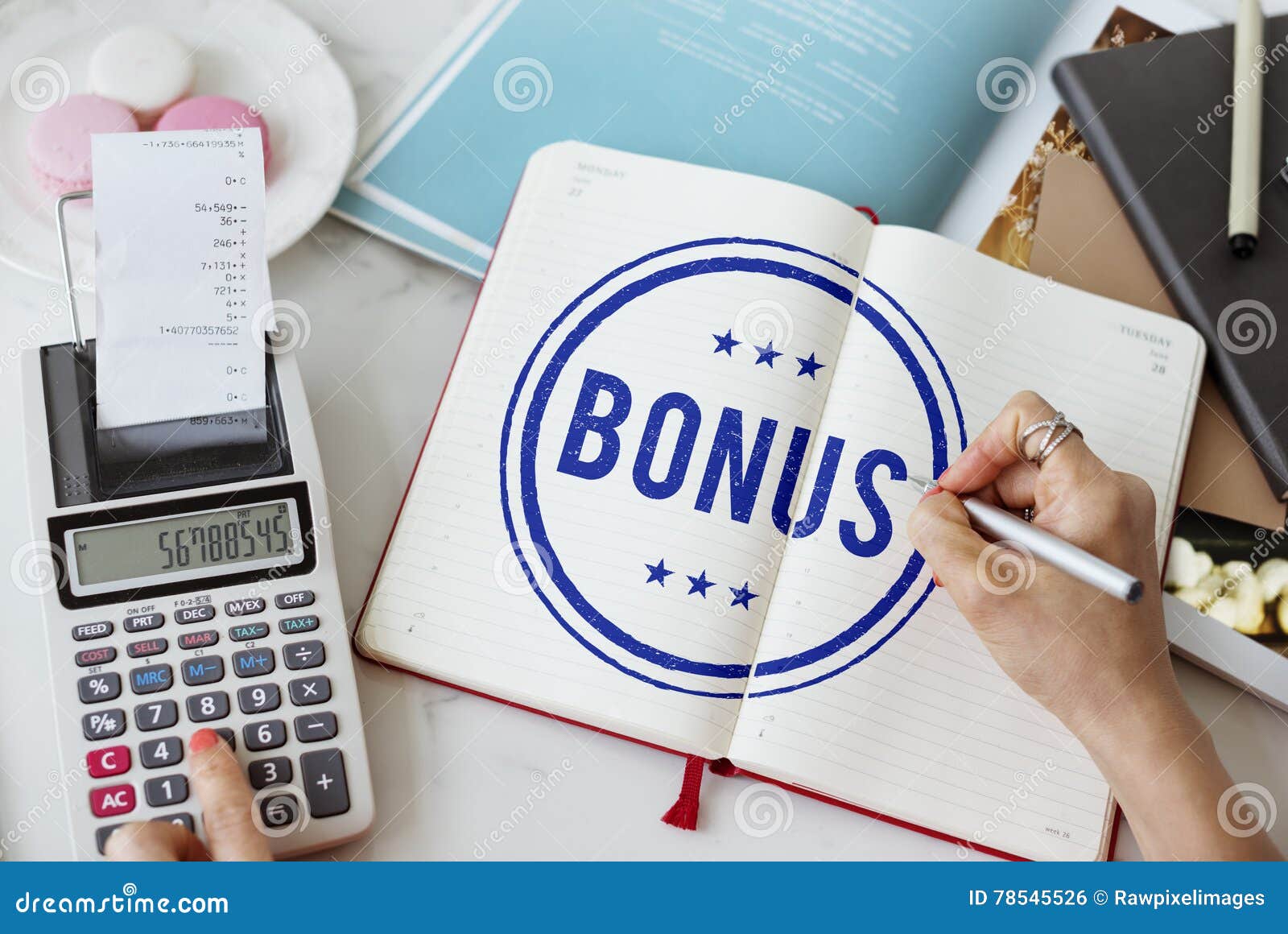 Bonus Prize Profit Incentive Additional Compensation Concept Stock ...