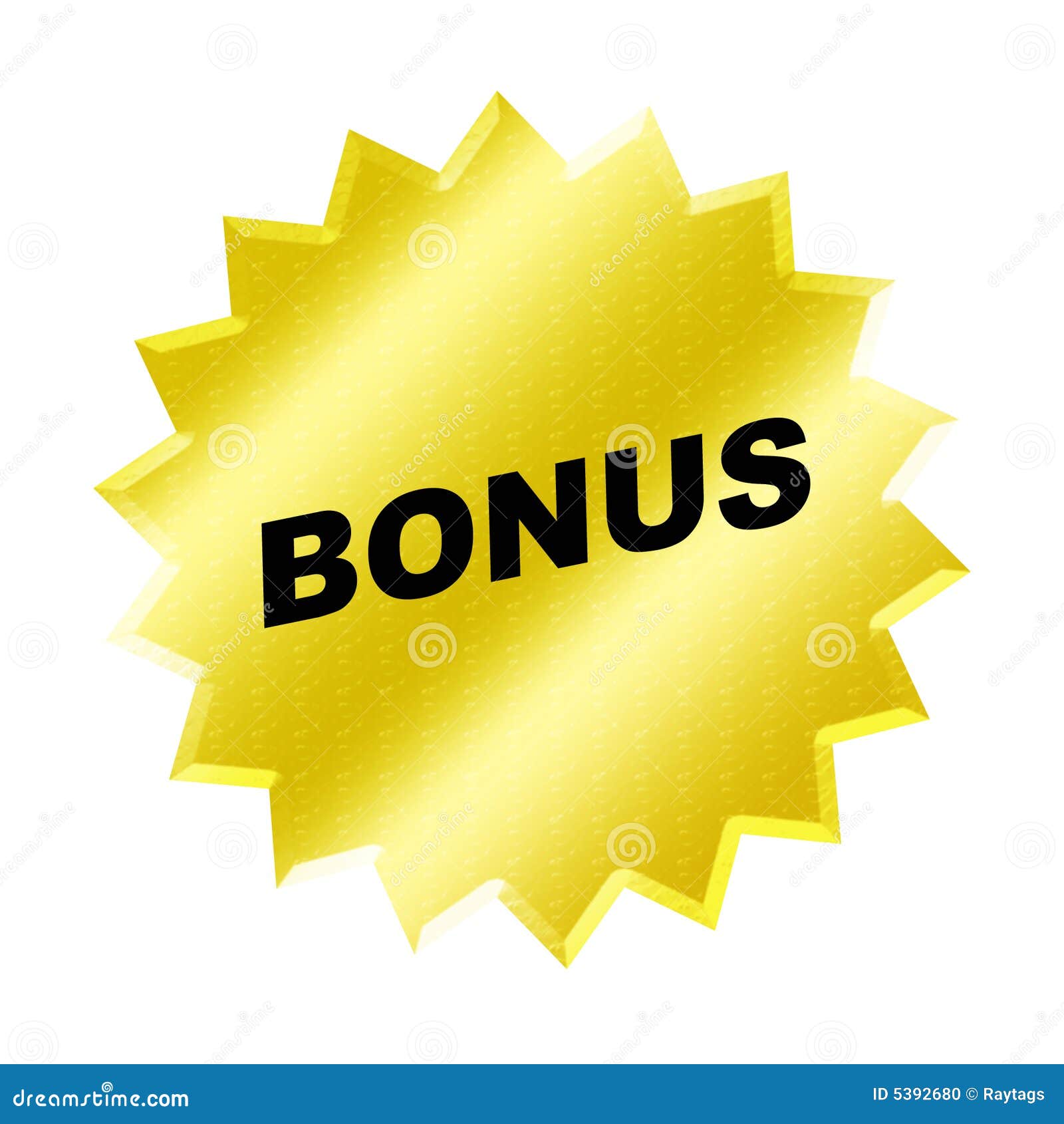 Bonus sign stock illustration. Illustration of affiche - 5392680