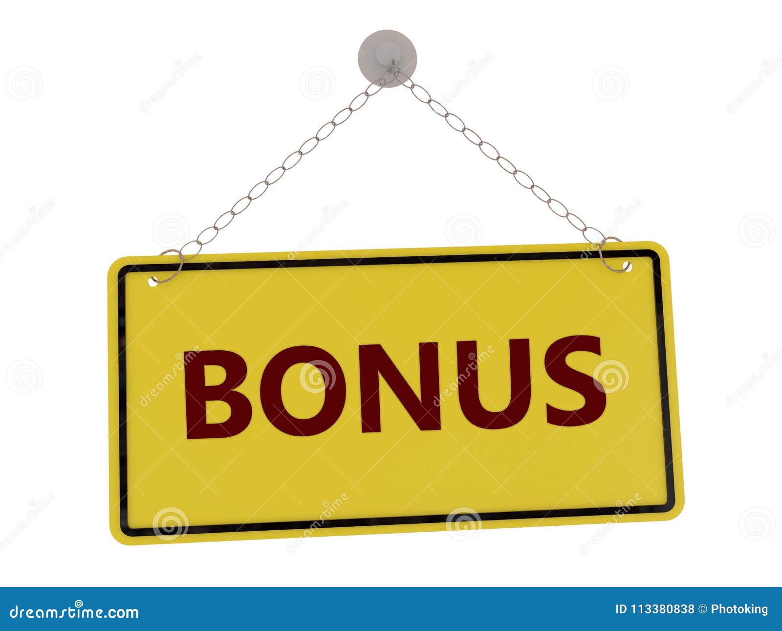 Bonus sign stock illustration. Illustration of pattern - 113380838