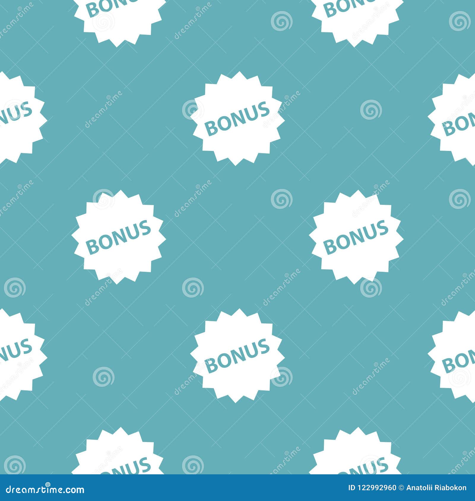 Bonus Sign Pattern Seamless Blue Stock Illustration - Illustration of ...