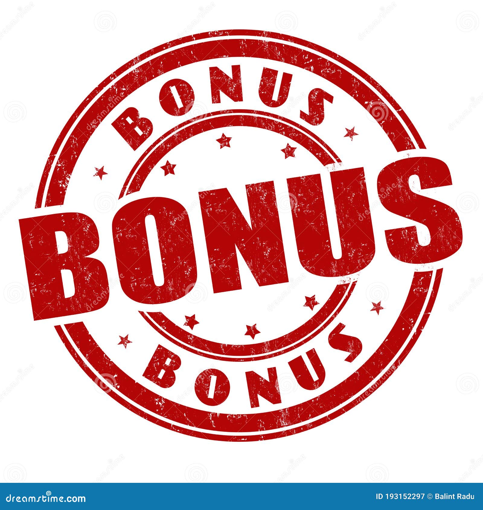 Bonus sign or stamp stock vector. Illustration of business - 193152297