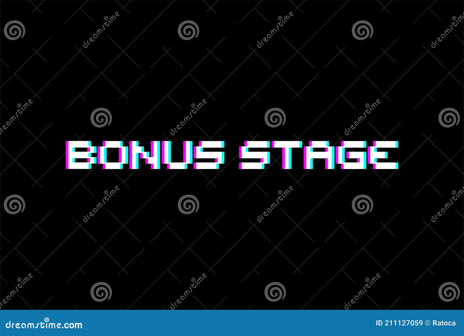 Bonus stage message stock vector. Illustration of diagonal - 211127059