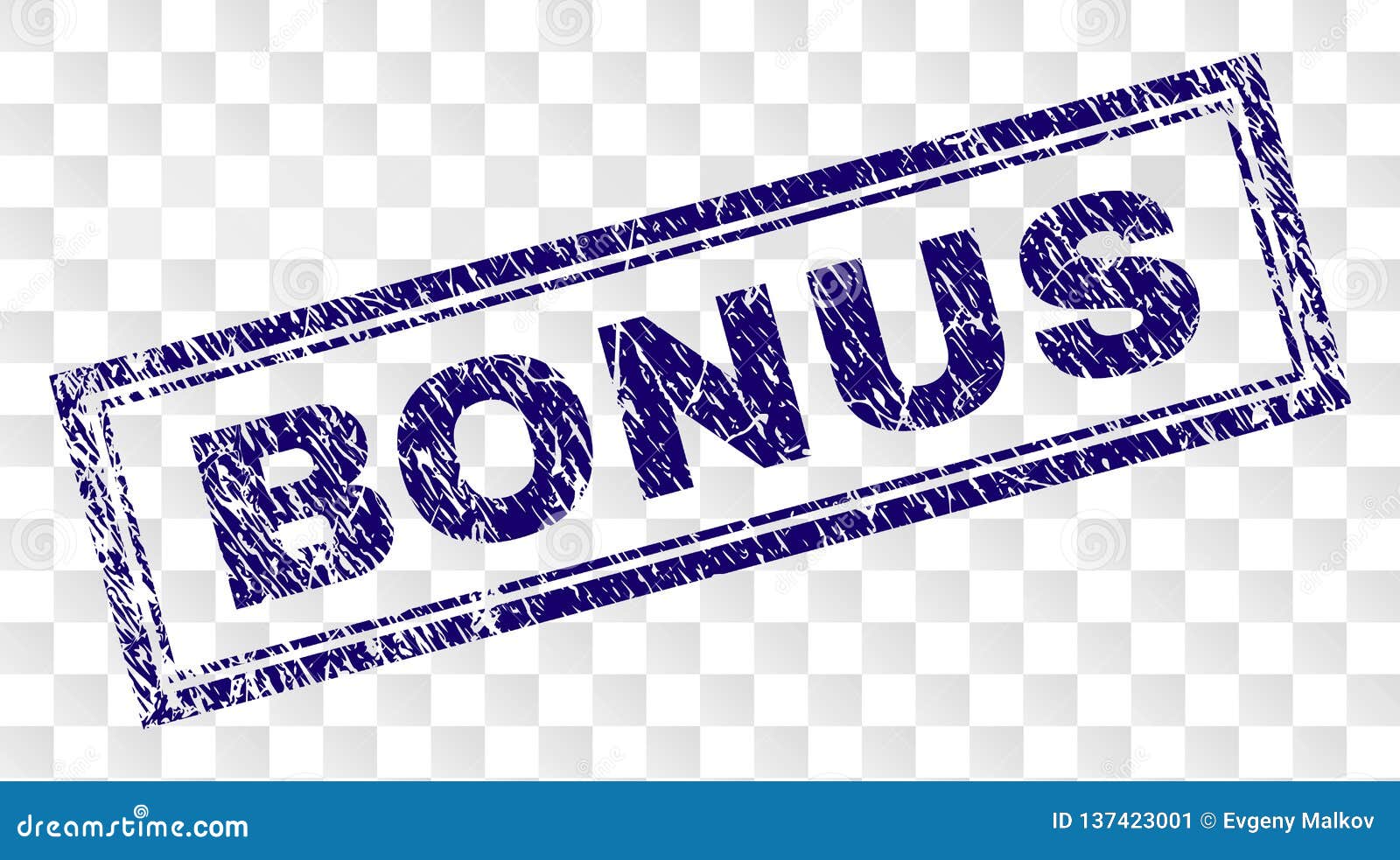 Scratched BONUS Rectangle Stamp Stock Vector - Illustration of print ...