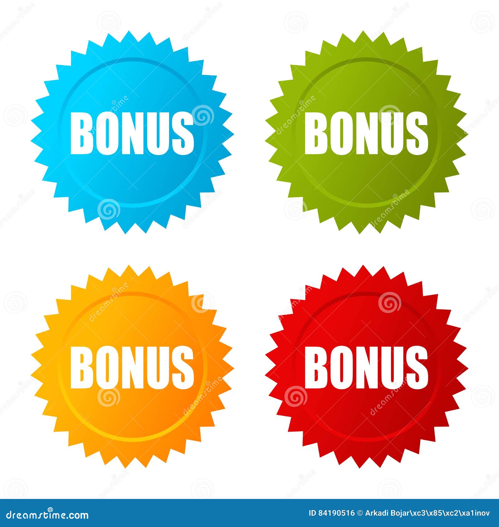 Bonus star vector icon stock vector. Illustration of button - 84190516