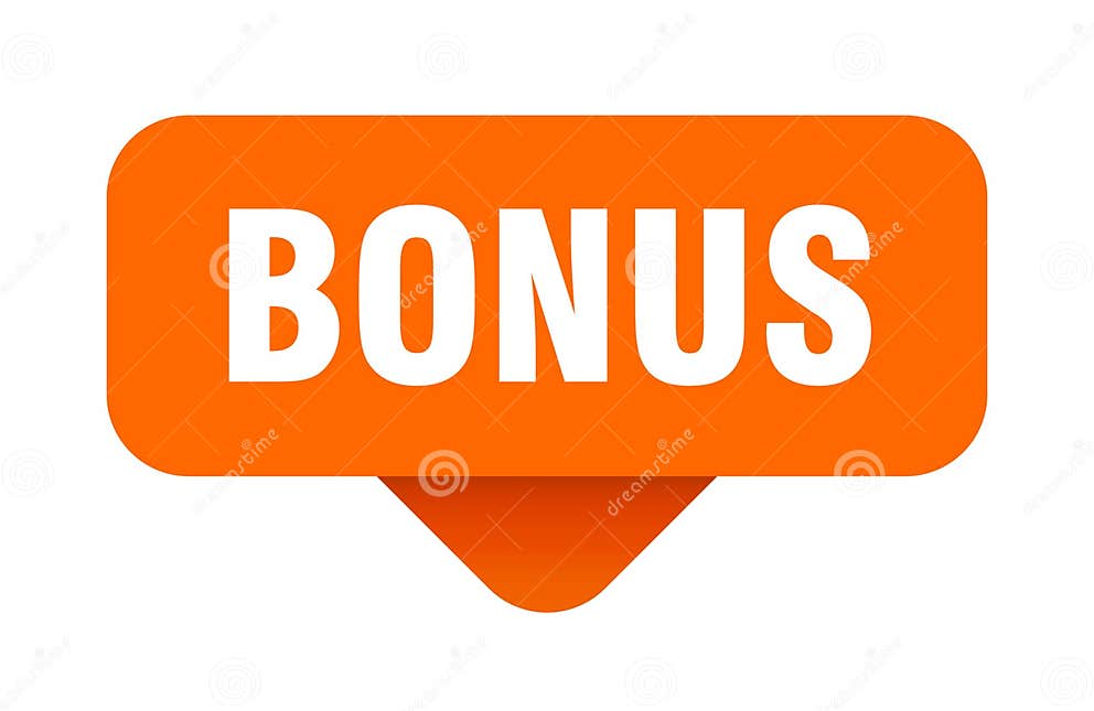 Bonus Sticker. Bonus Sign on Transparent Background Stock Vector ...