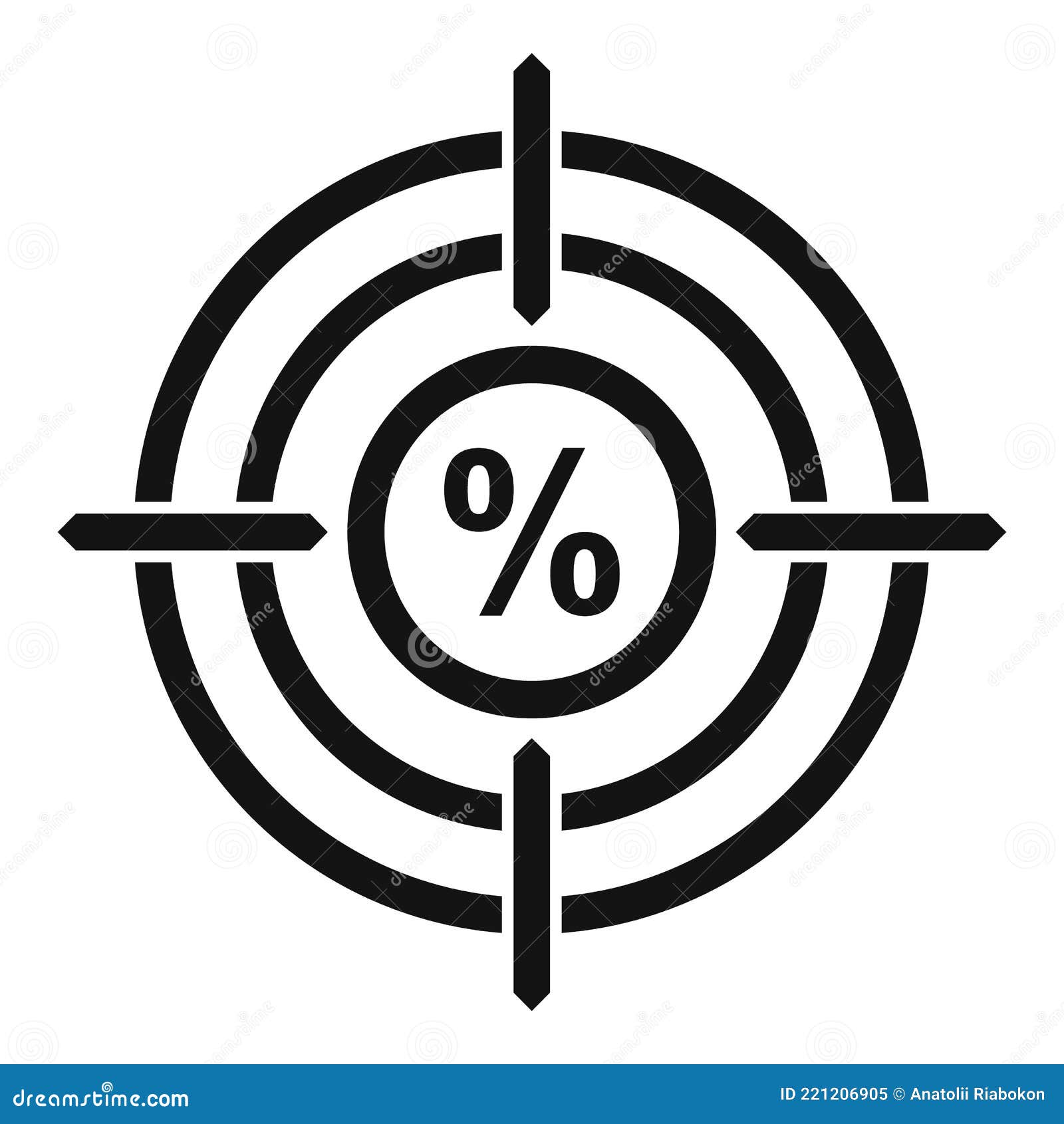 Bonus Target Icon, Simple Style Stock Vector - Illustration of icon ...