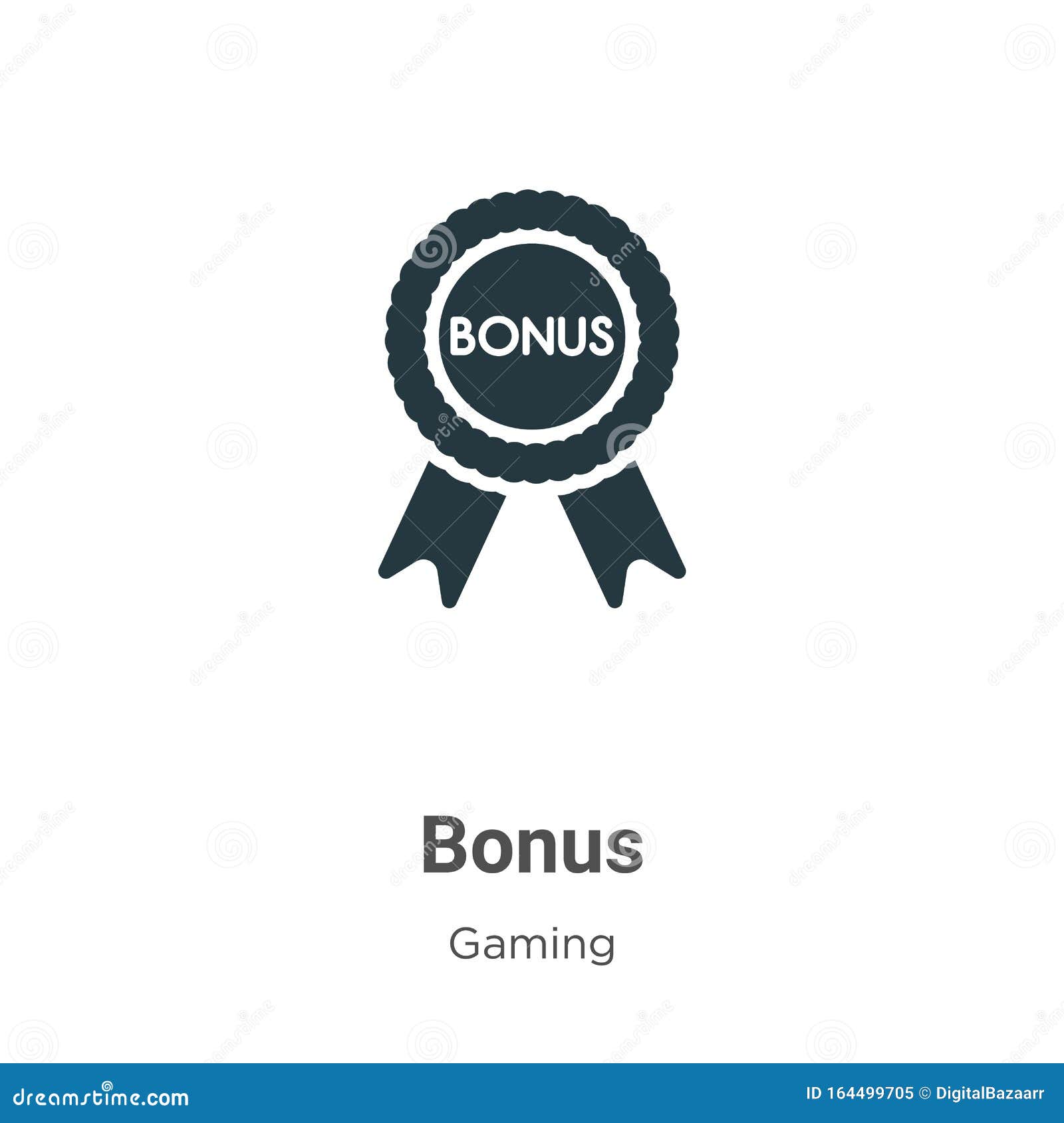 Bonus Vector Icon on White Background. Flat Vector Bonus Icon Symbol ...