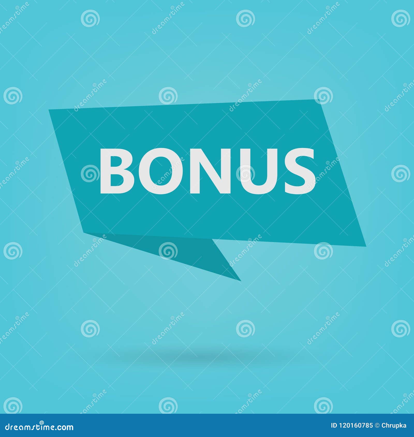 Bonus word on sticker stock vector. Illustration of blue - 120160785