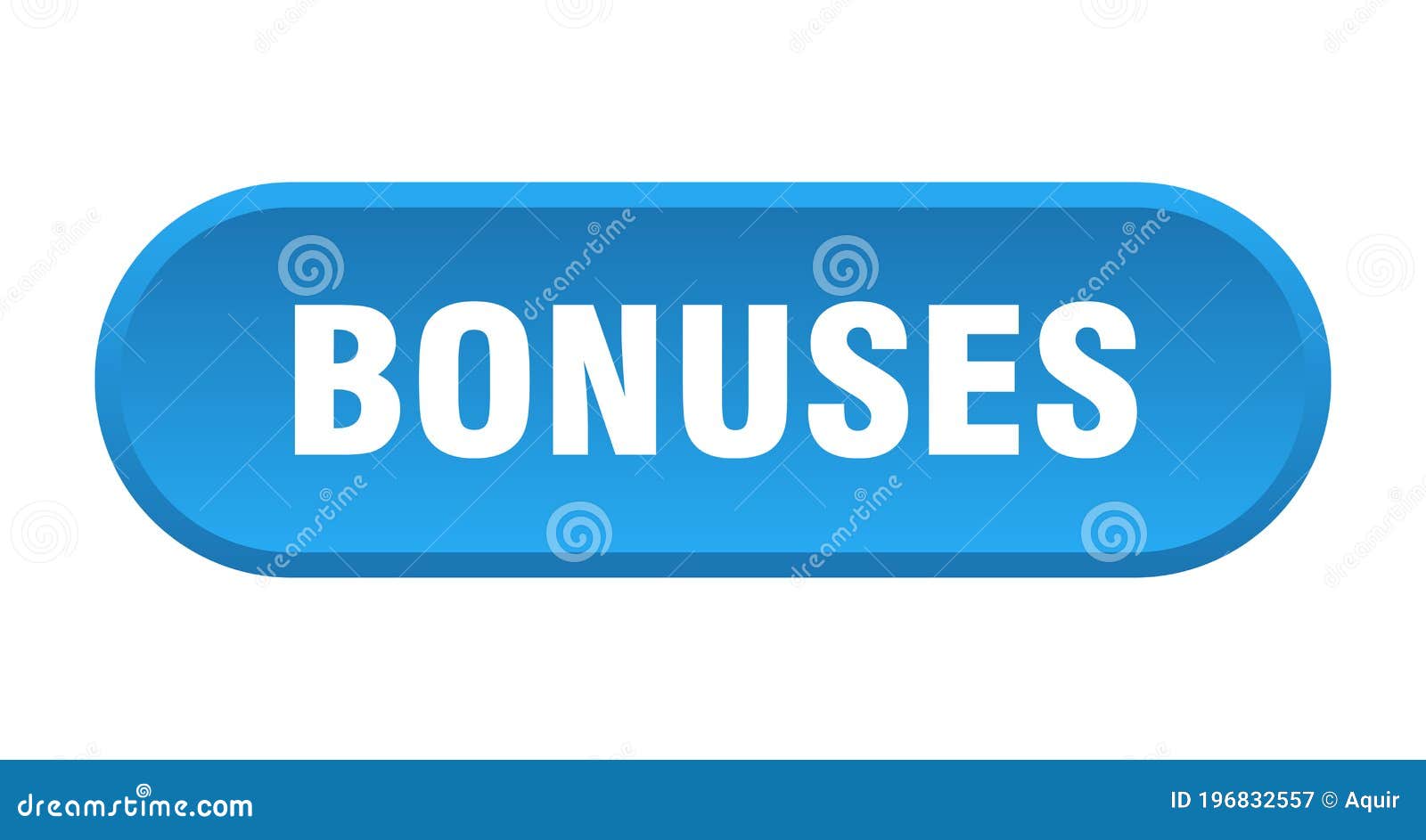 Bonuses Button. Rounded Sign on White Background Stock Vector ...