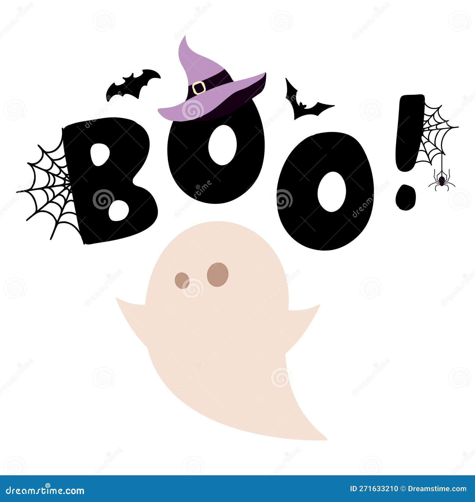 Boo Halloween Vector Illustration Stock Vector - Illustration of icon ...