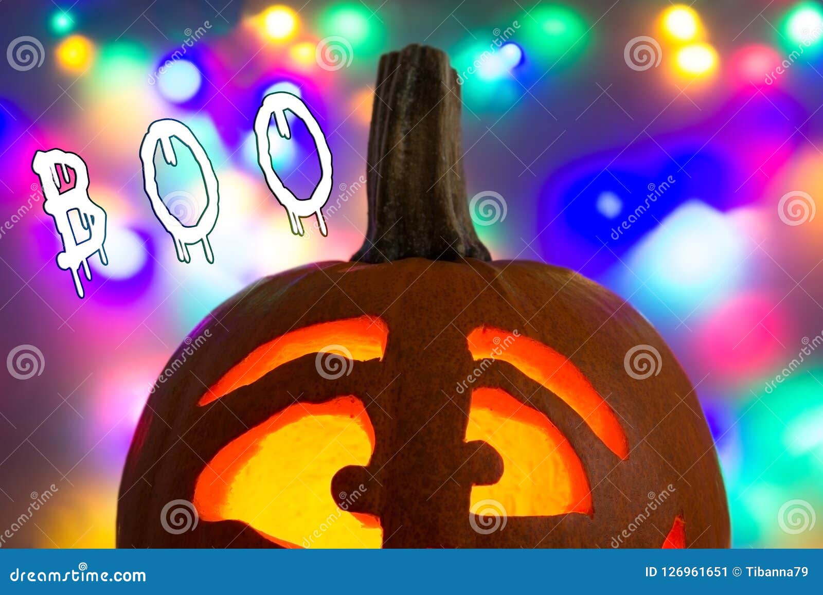 Boo stock image. Image of october, blurred, horror, dark - 126961651