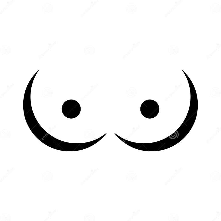 Boobs Vector Simple Modern Icon Design Illustration Stock Vector Illustration Of Erotic