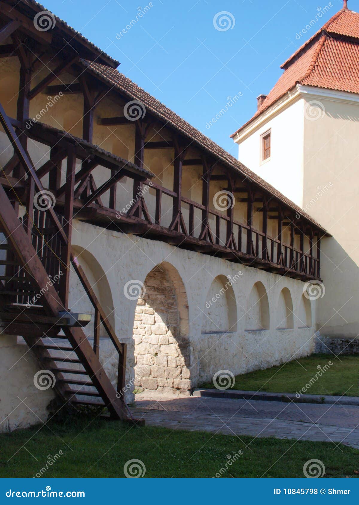 Boog in een muur stock foto. Image of boog, toscanië - 10845798