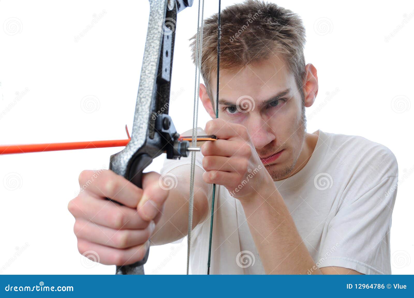 Boog En Het Boogschieten Van De Pijl Stock Foto - Image of doden ...