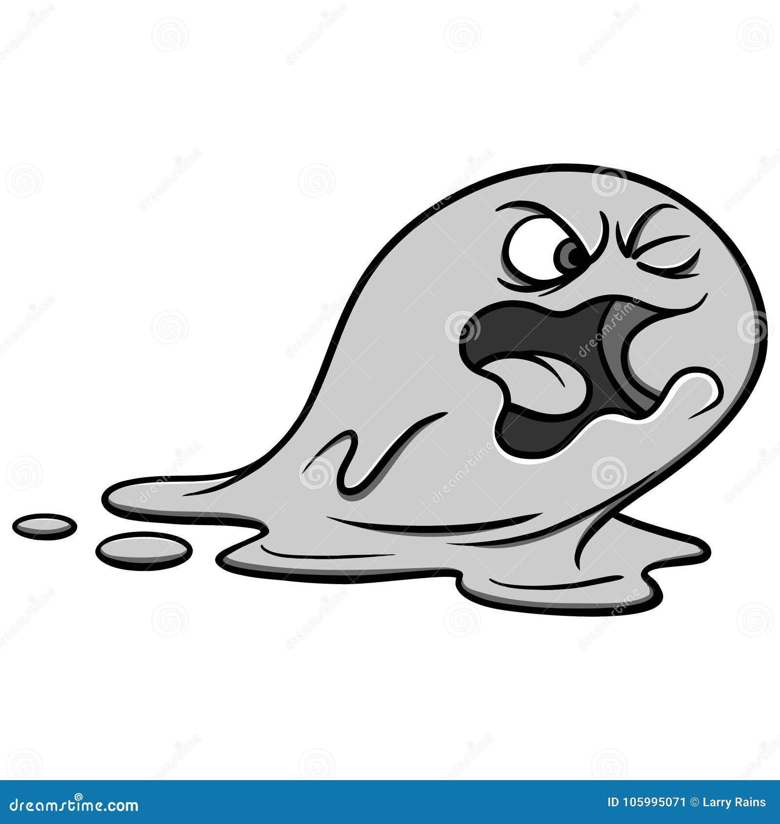 Booger Monster Illustration Stock Vector - Illustration of cartoon ...