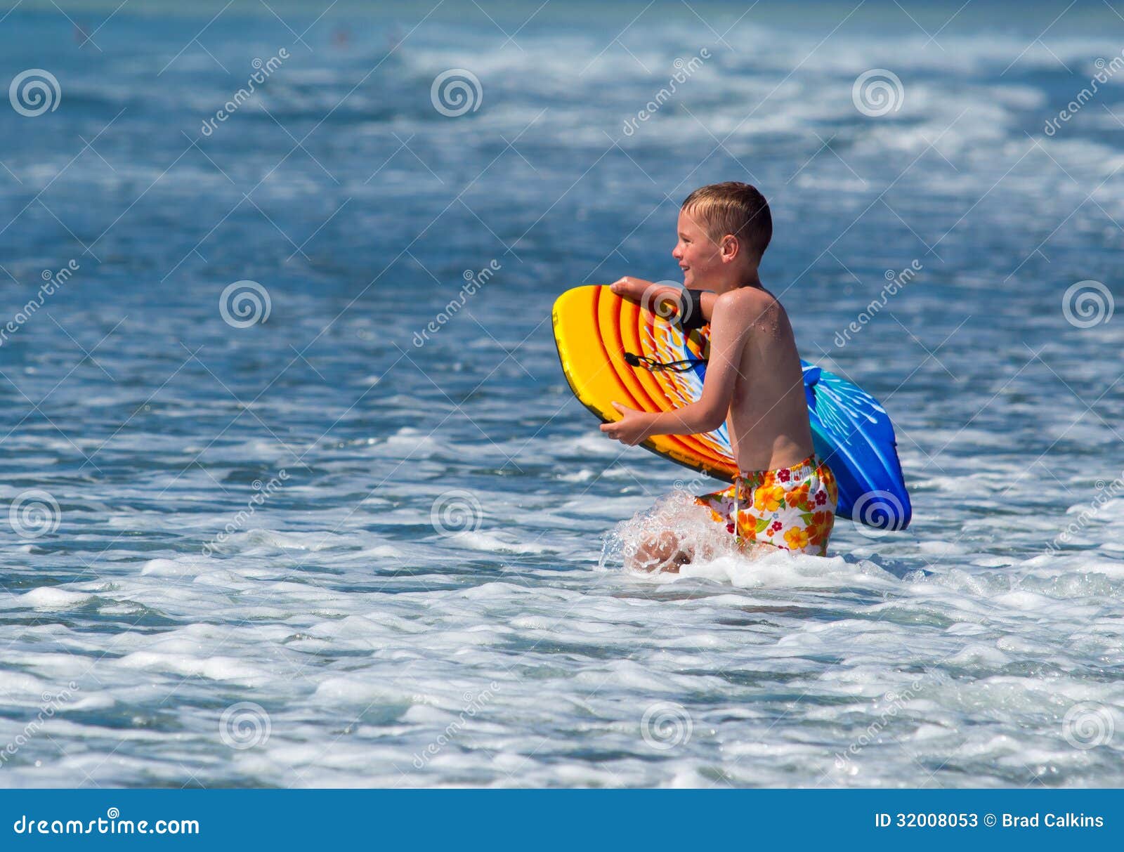 Boogie boarding stock image. Image of summer, child, happy - 32008053