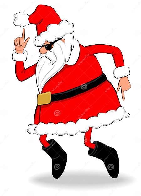 Boogie Santa stock vector. Illustration of cartoon, humor - 27558163
