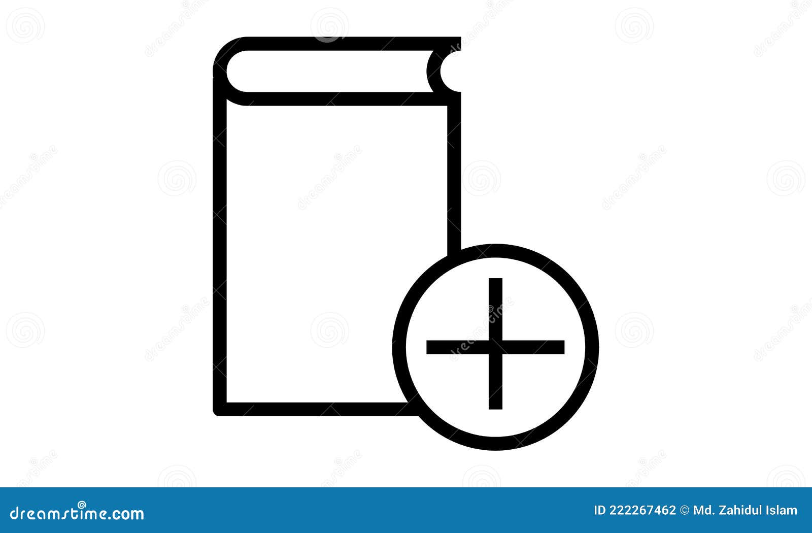 Book Add Line Icon. Elements for Mobile Concept and Web Apps. Thin Line ...
