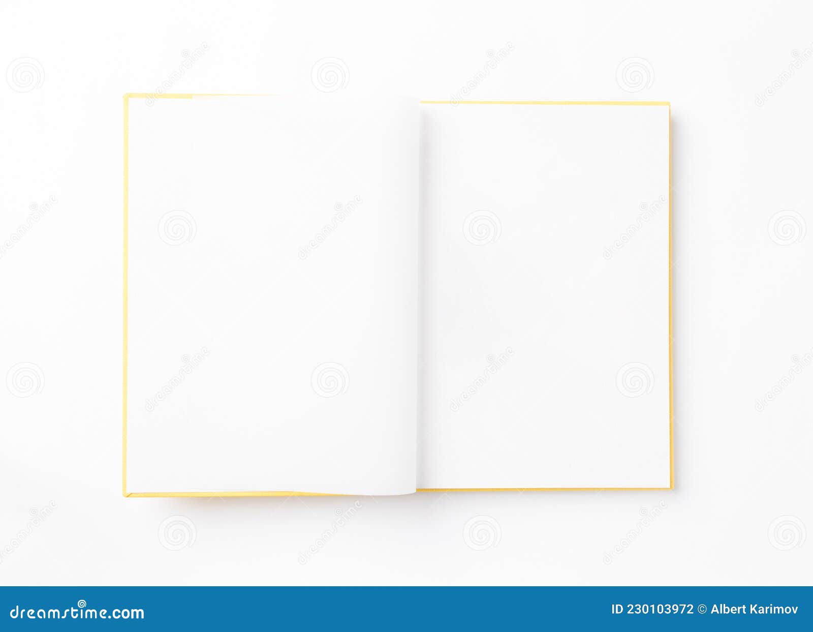 Book Album on a White Background Stock Photo - Image of portfolio ...