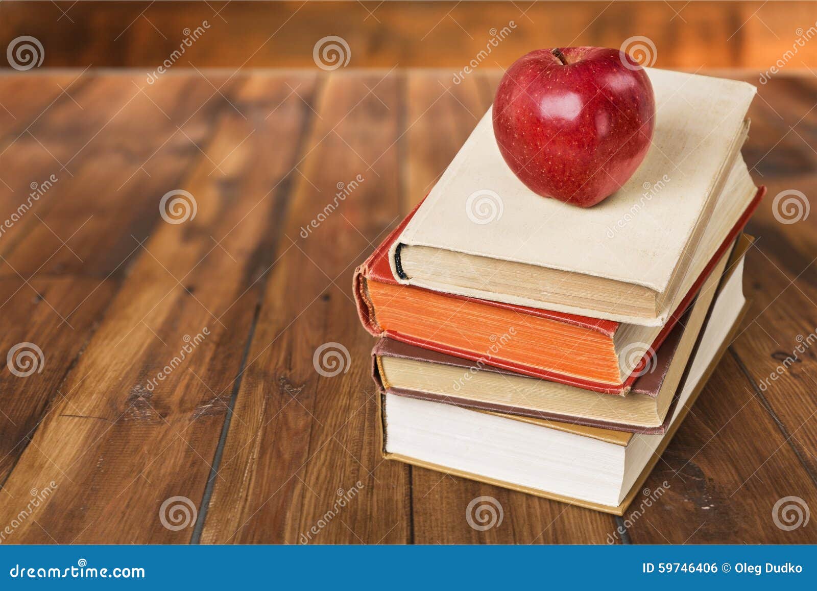 Book and Apple stock photo. Image of stack, view, education - 59746406